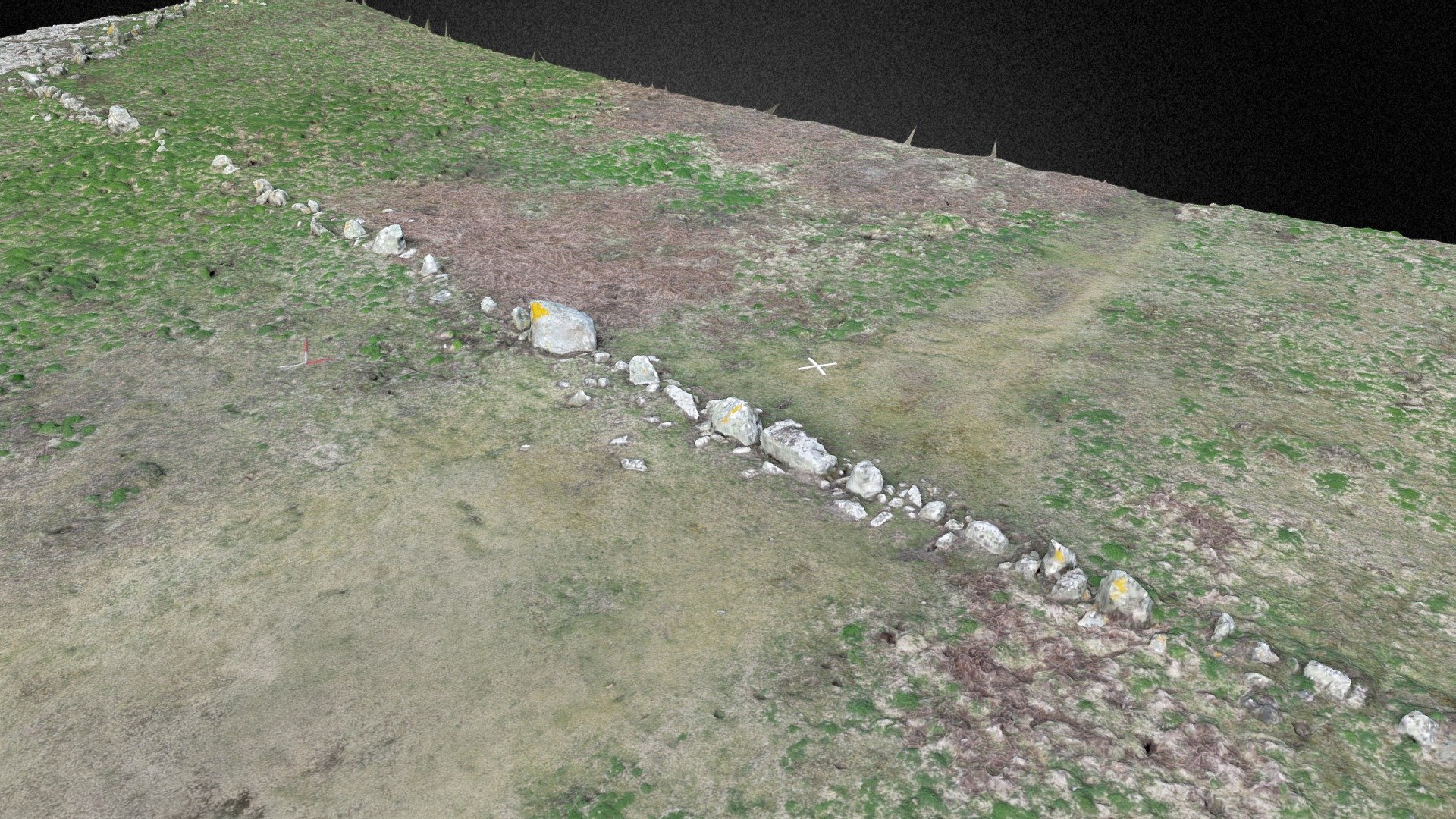 Rhes Gerrig | Stone Row, Ynys Sgomer | Skomer - 3D model by CBHC_RCAHMW ...
