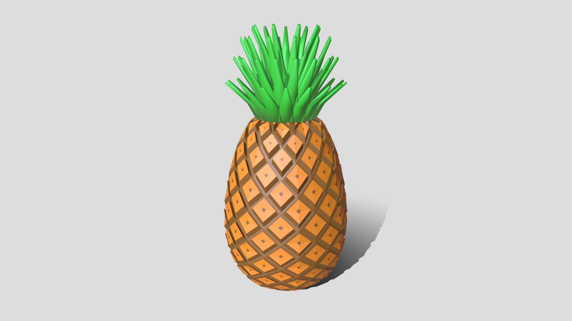 Low Poly Cartoon Pineapple - Buy Royalty Free 3D model by chroma3d ...