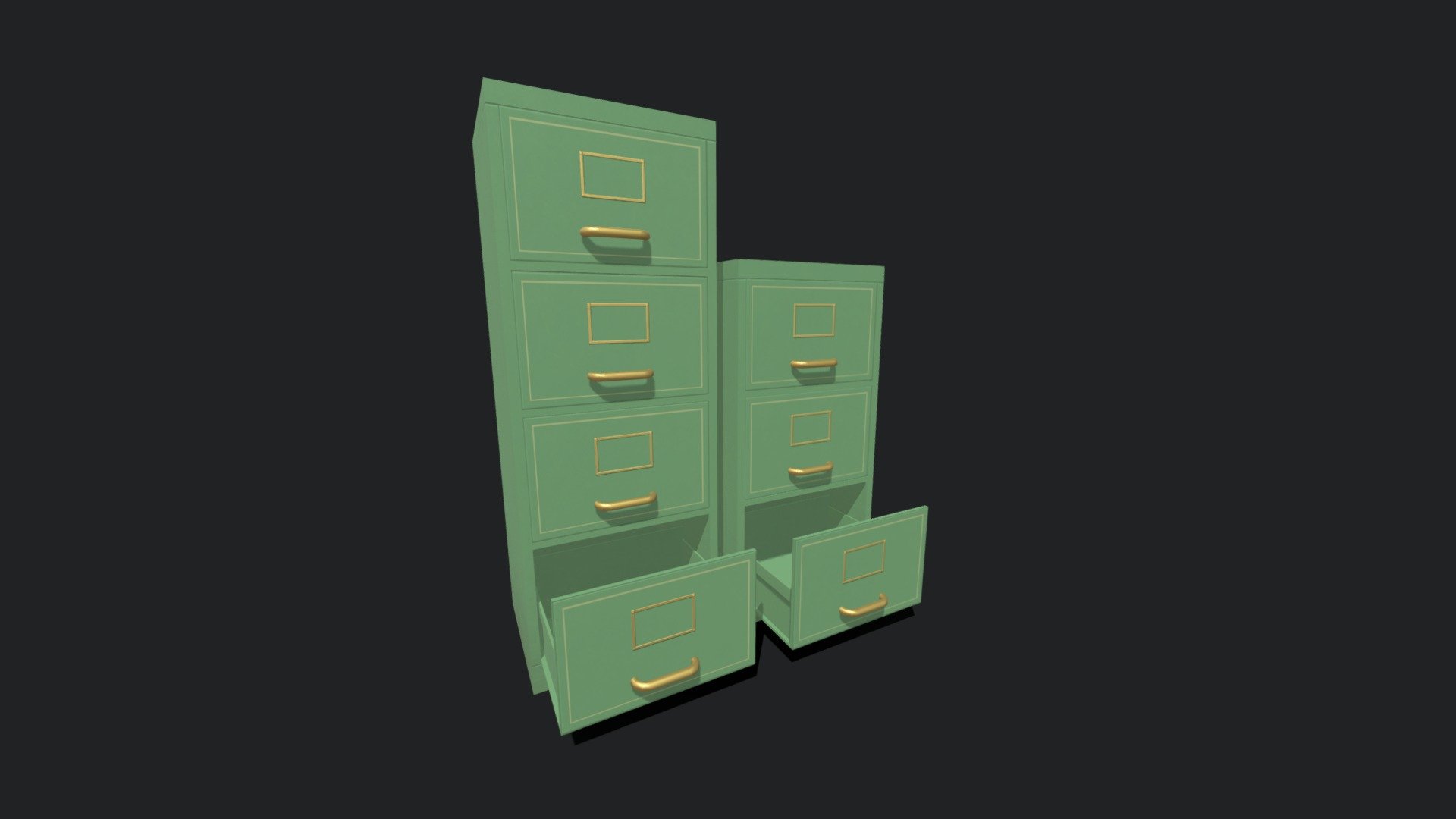 File Cabinets - 3D model by arachnidant [ede2c16] - Sketchfab