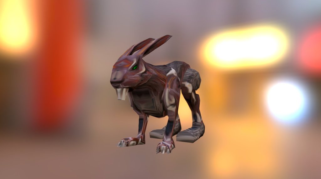 rabbit - 3D model by 74m4 [ede66df] - Sketchfab