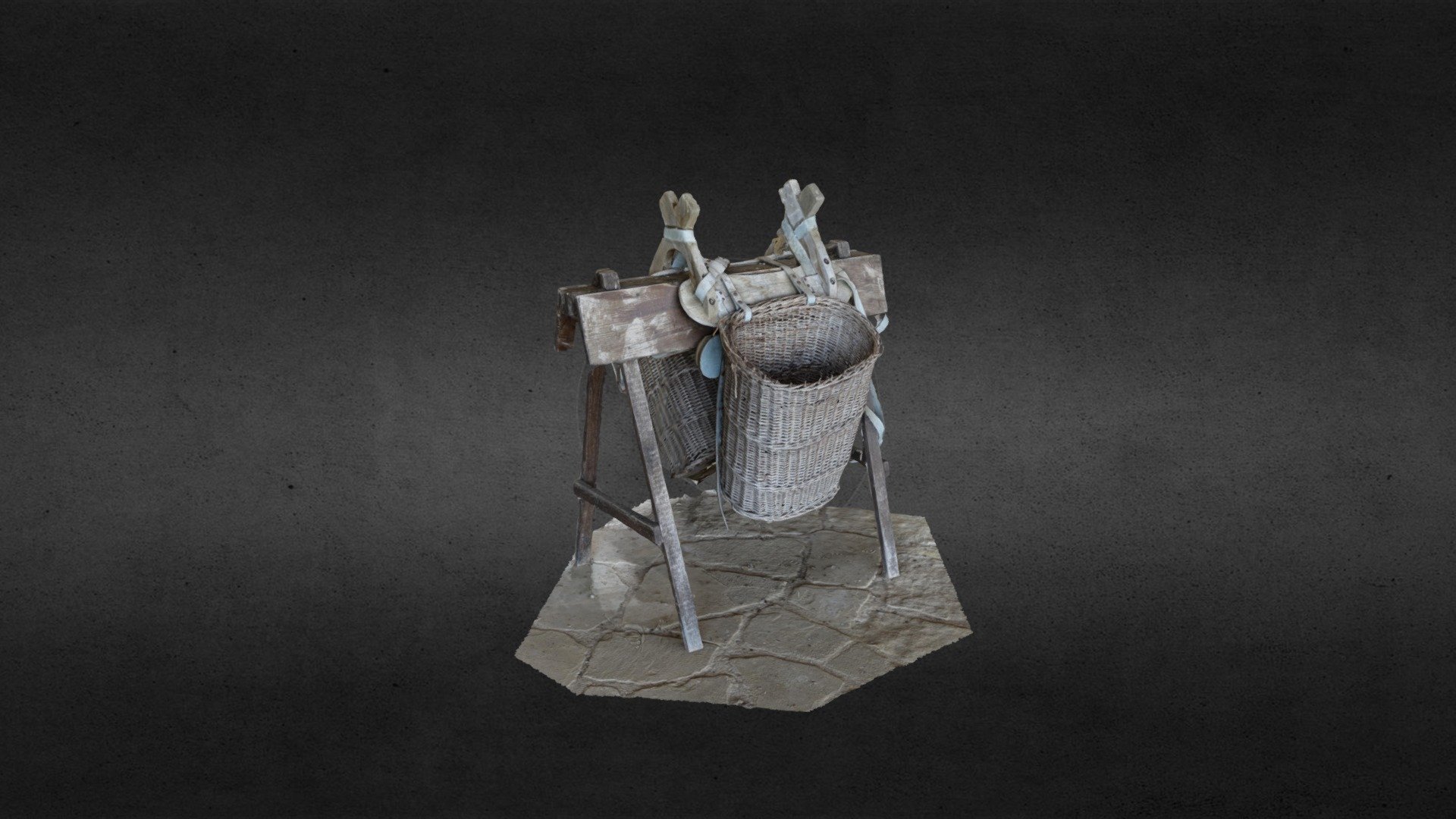 Tragekörbe für Esel Villa Rustica Möckenlohe - 3D model by geo-mark ...