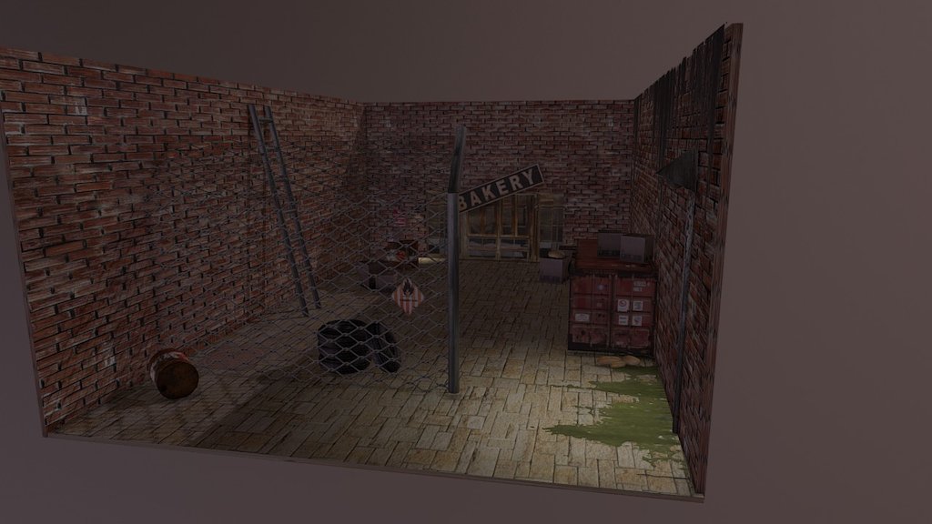 Donker Steegje - 3D model by TessaHijman [ede7d0c] - Sketchfab