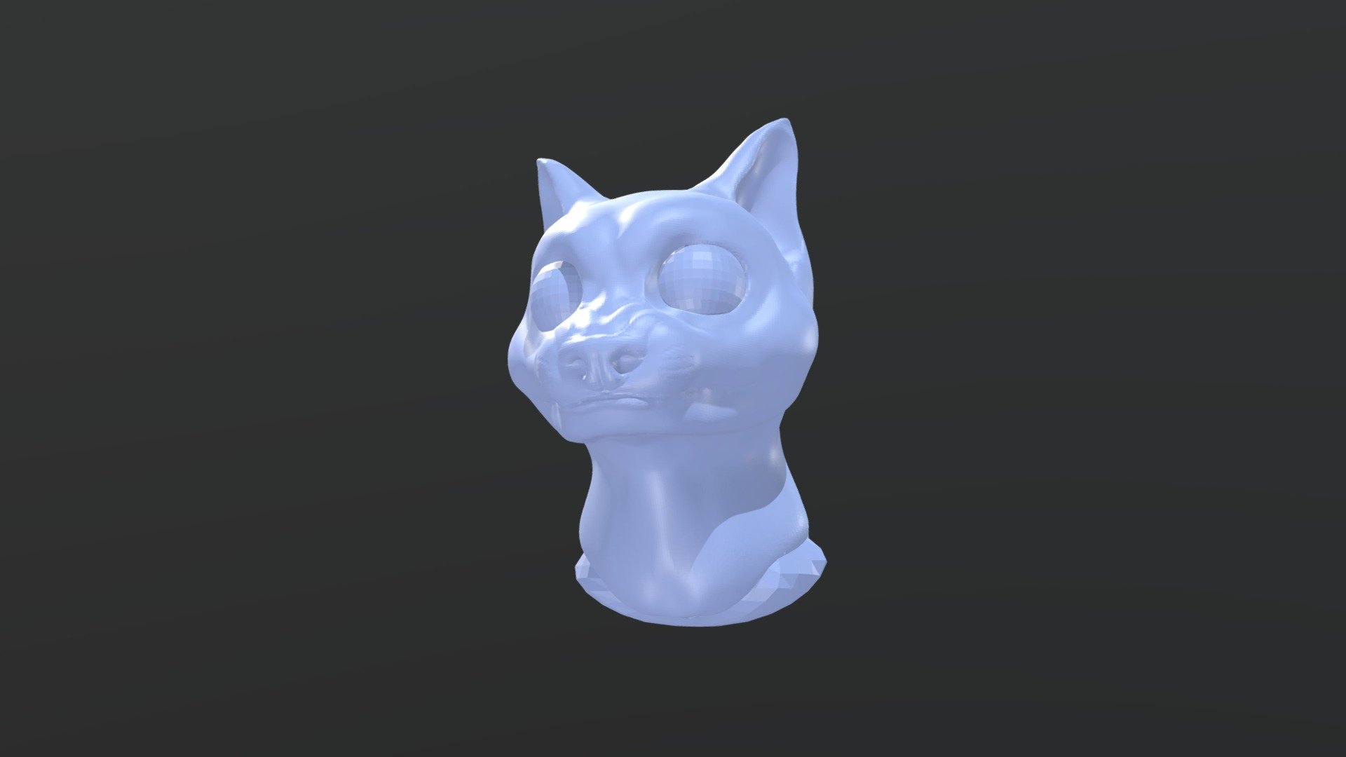 Cat Head - 2nd year assignment - 3D model by Black_Dog_Productions ...