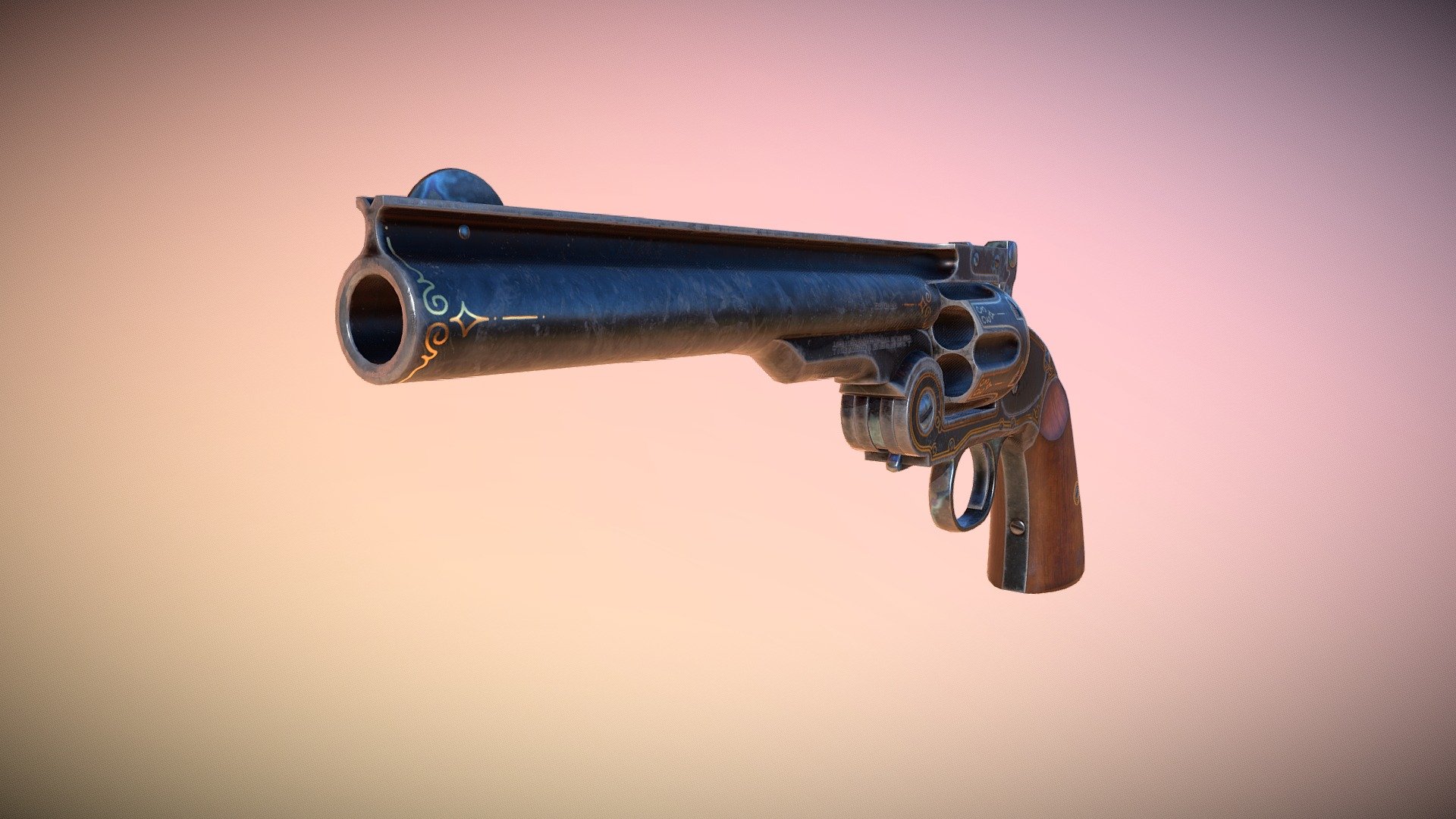 Smith & Wesson Model 3 "Schofield" Revolver - 3D model by Robin Rayée ...