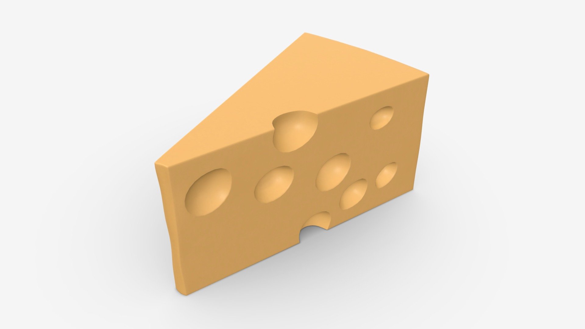 Piece of cheese triangular - Download Free 3D model by HQ3DMOD ...