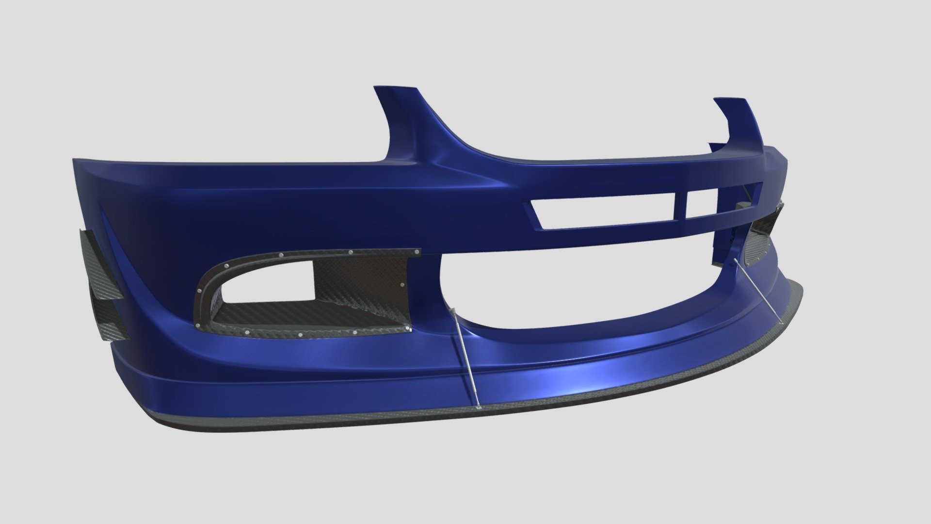 Mitsubishi Lancer Evolution VIII Front Bumper - 3D model by Leroy Vis ...