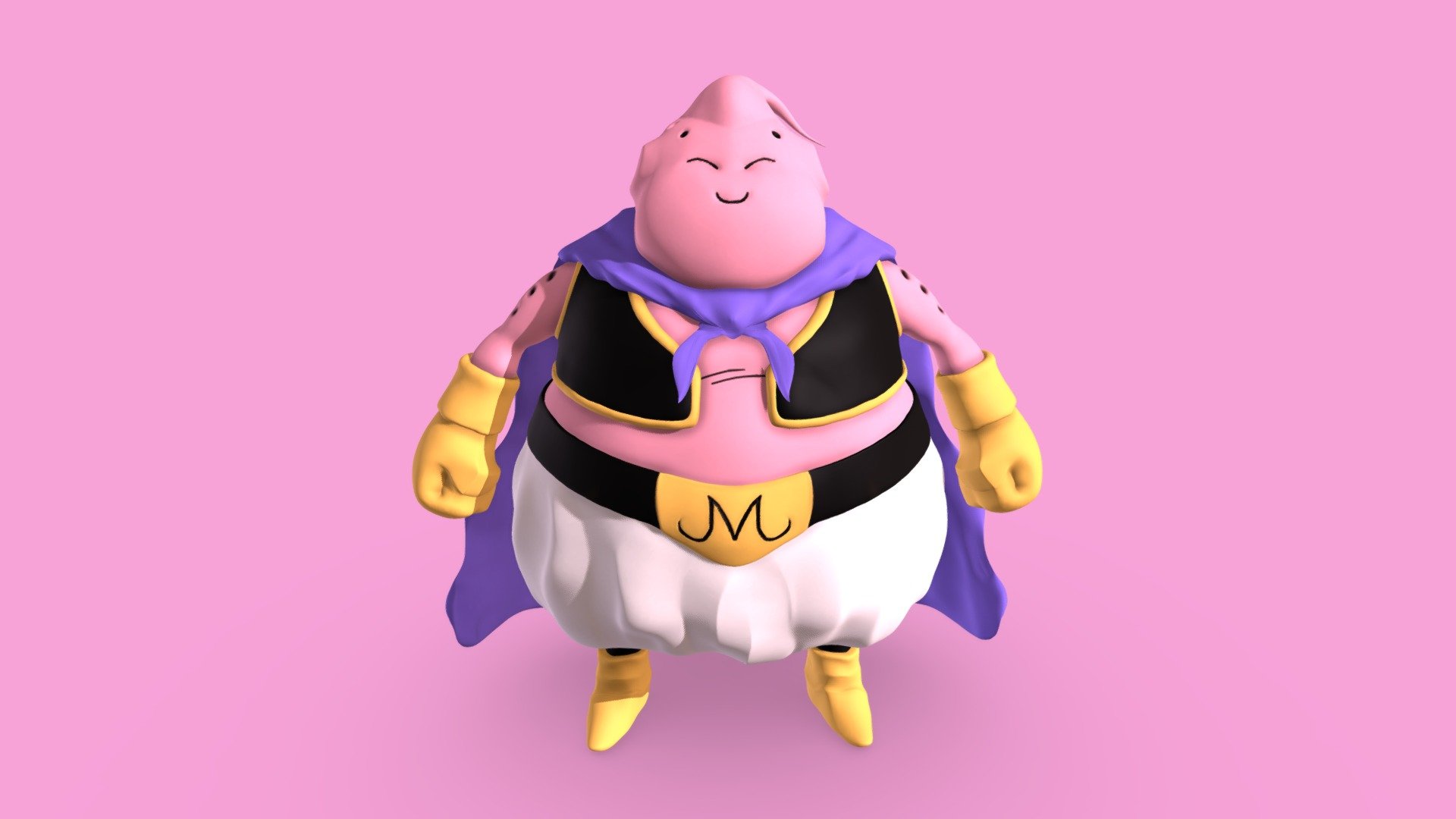 Majin Boo - 3D model by Uriel_Cruz_Rodriguez [edf0b33] - Sketchfab