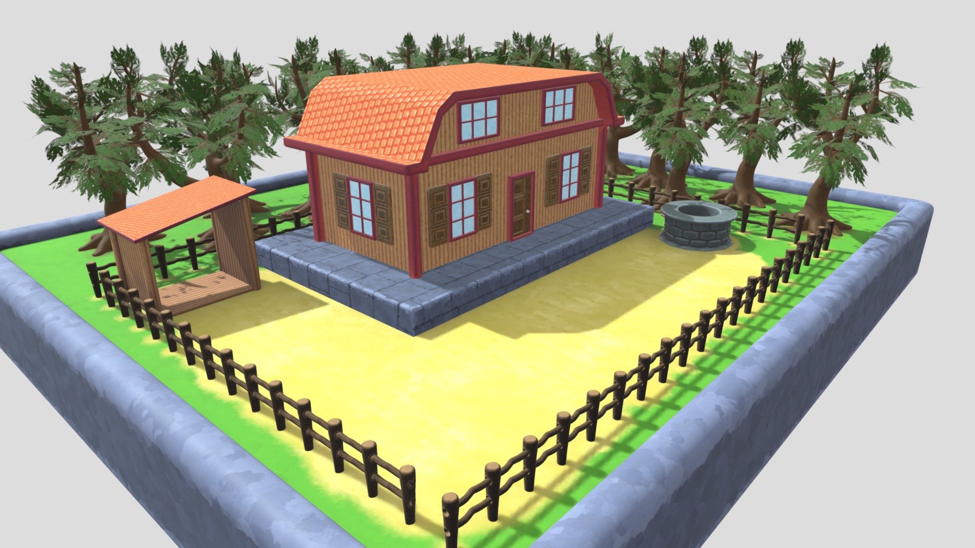 Forest House - 3D model by andrew.nkrieps [edf17c8] - Sketchfab