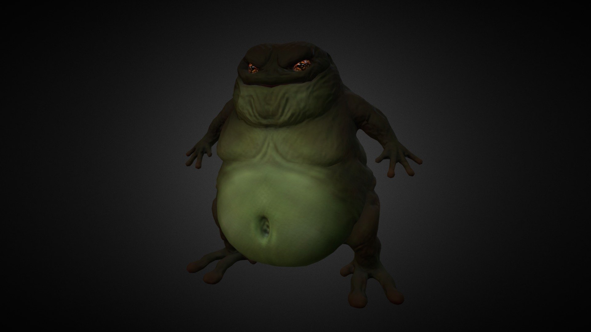 Evil Frog - 3D model by Julián Lizán Sánchez (@julizan1990) [edf1be1 ...