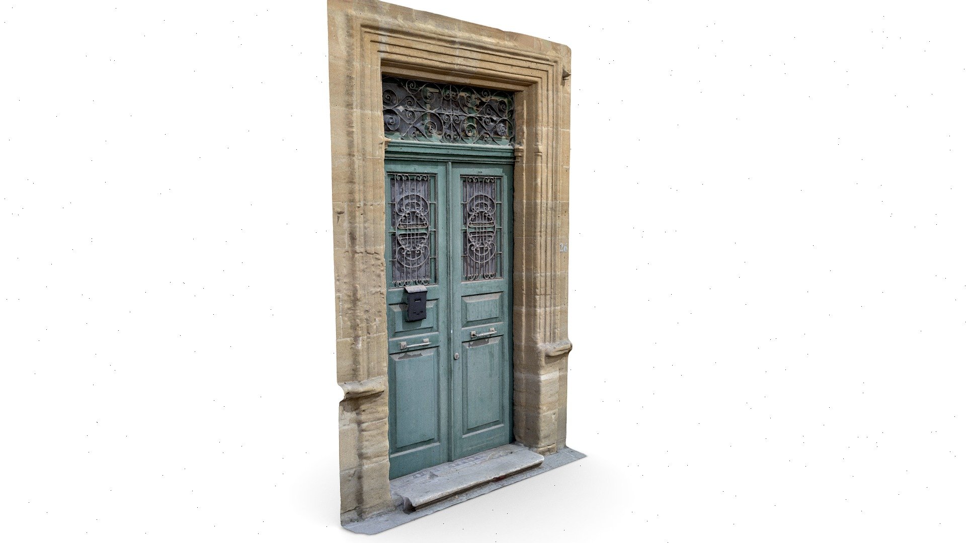 Dark Green Door - Nicosia - A013DR001 - 3D model by inicosia_cyens ...