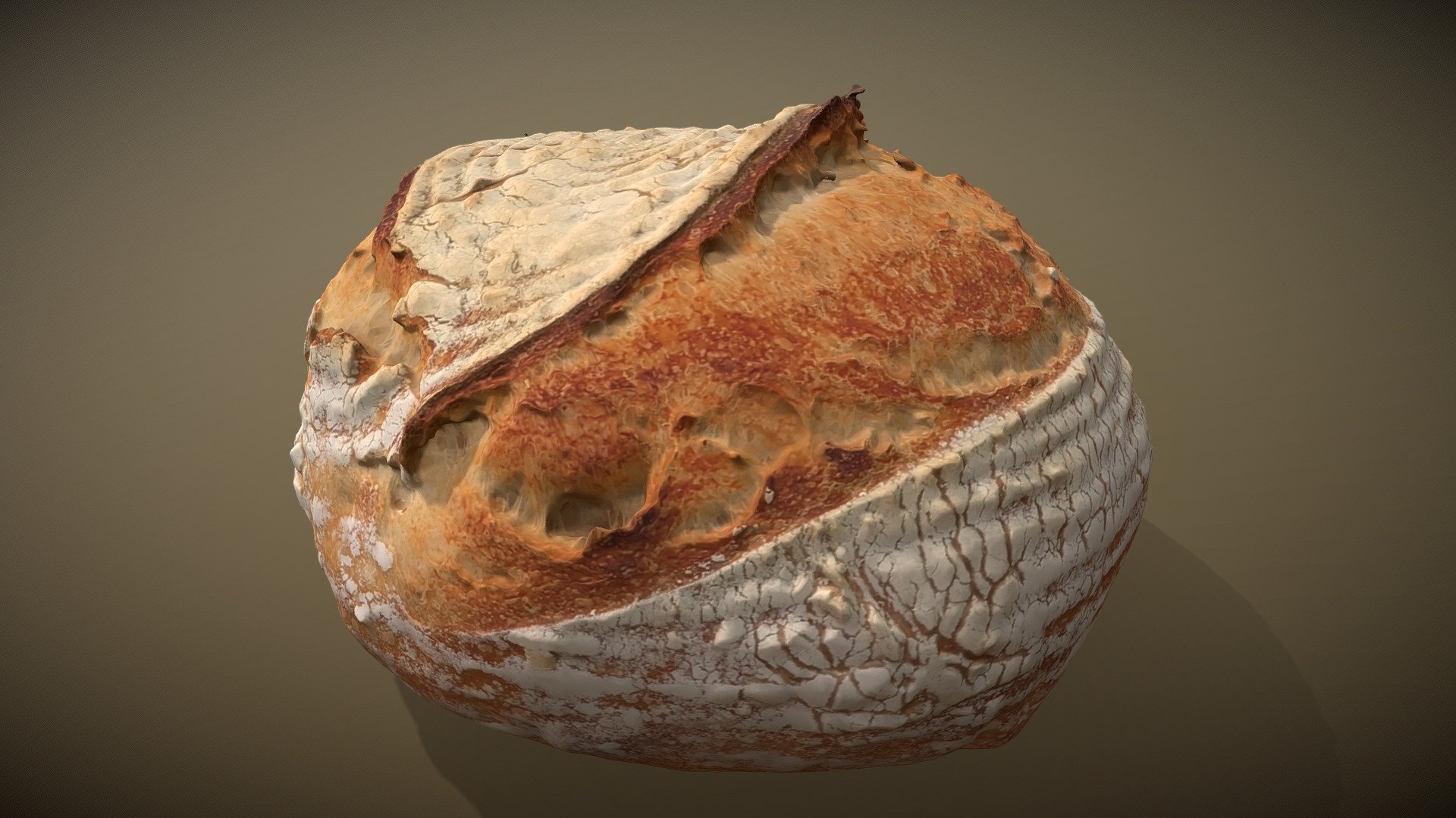 Artisan sourdough bread - 3D model by threshingcreative [edf3c60 ...