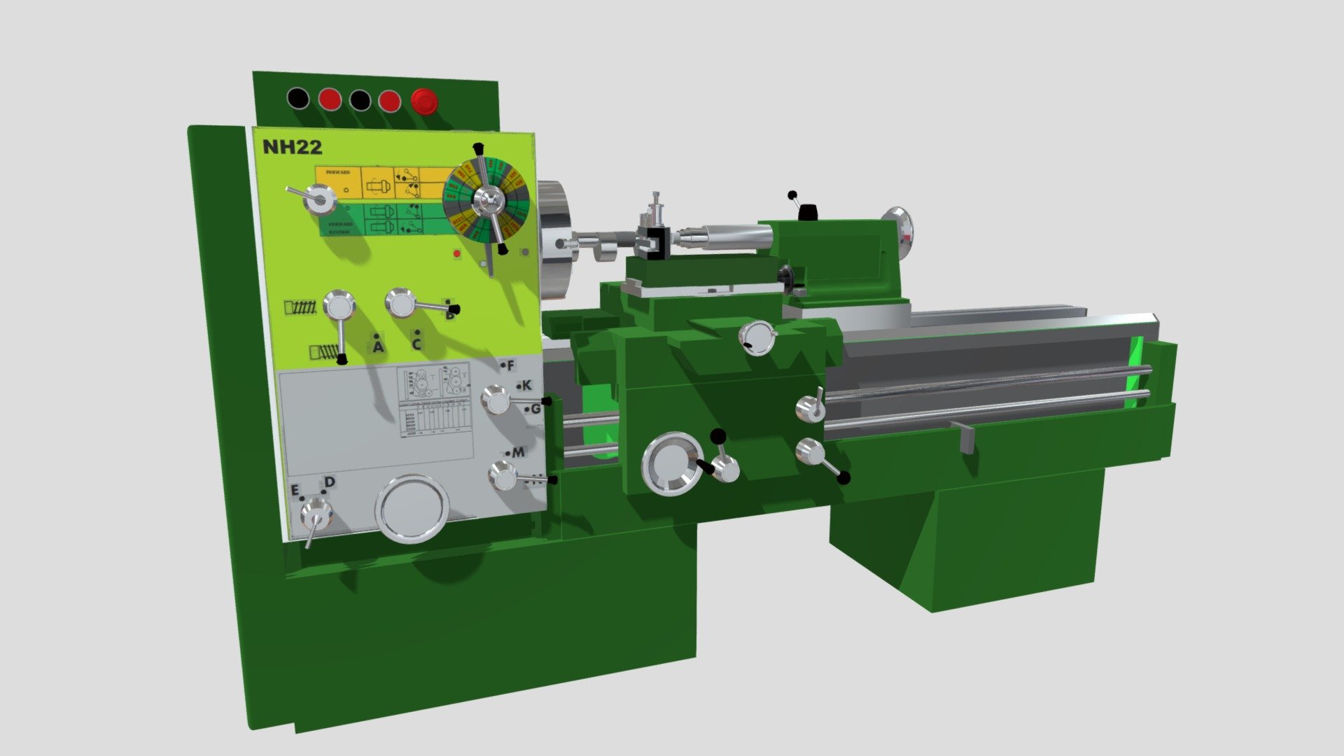 lathe - 3D model by lalitdas [edf5180] - Sketchfab