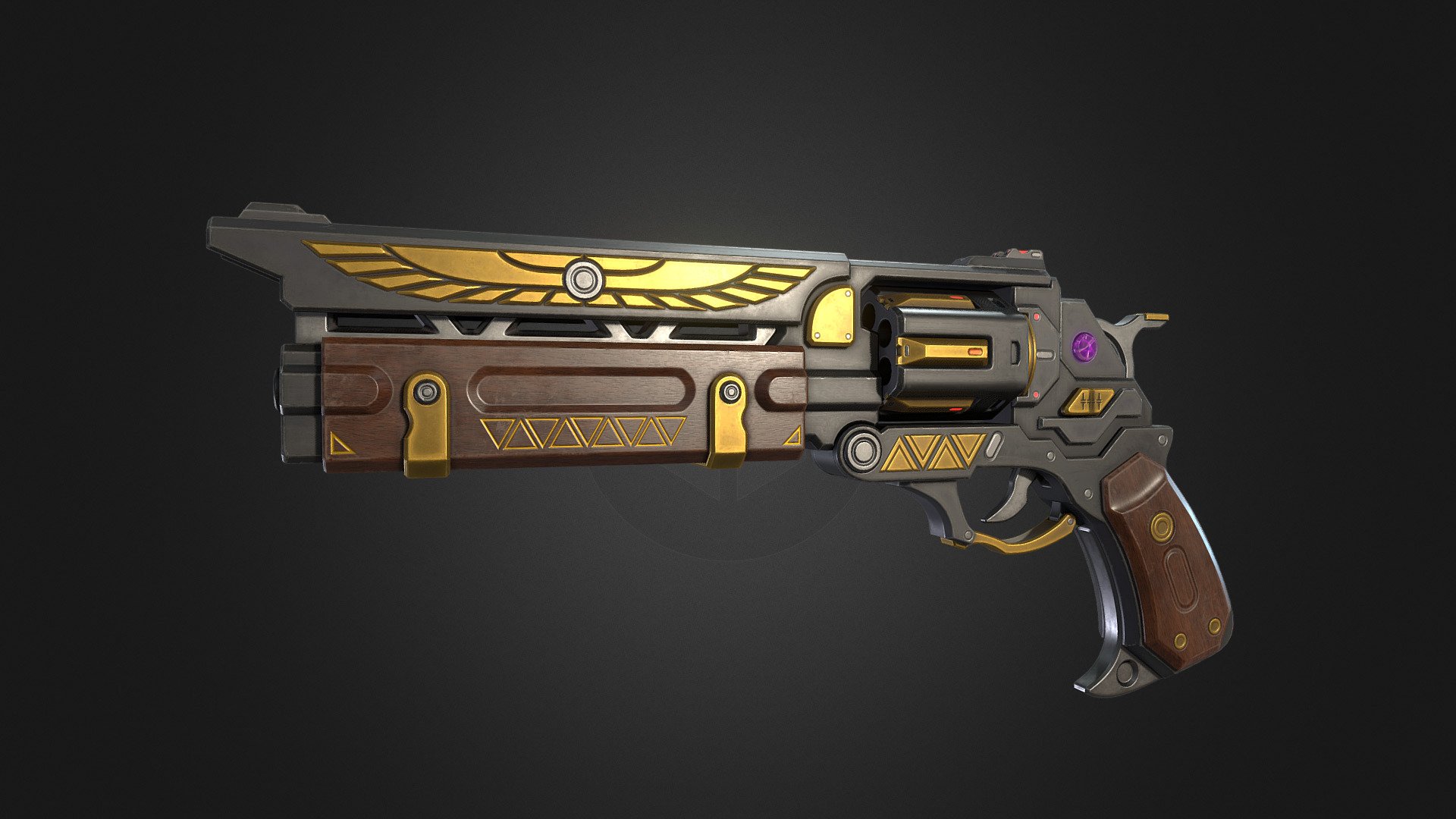 stylize revolver - 3D model by Mike welson (@1010768895) [edf5626 ...