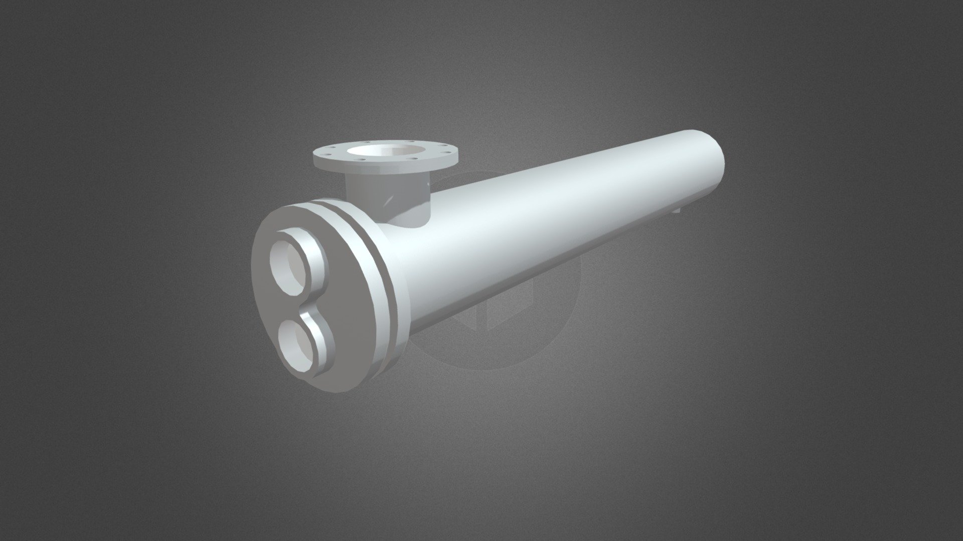 Tube and Shell Heat Exchanger - 3D model by Steven Bioletti | Steveb3d ...