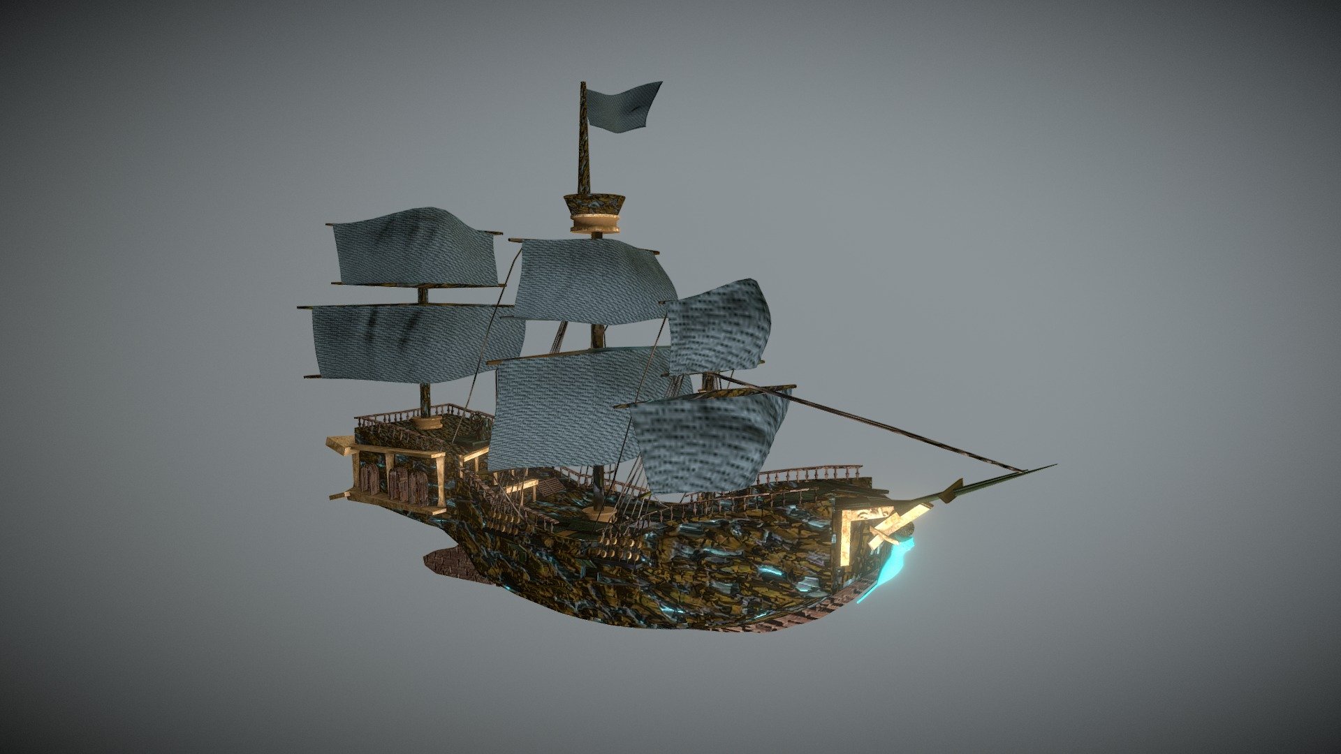 The Ghost Ship - 3D model by michael_grodkowski [edfae21] - Sketchfab