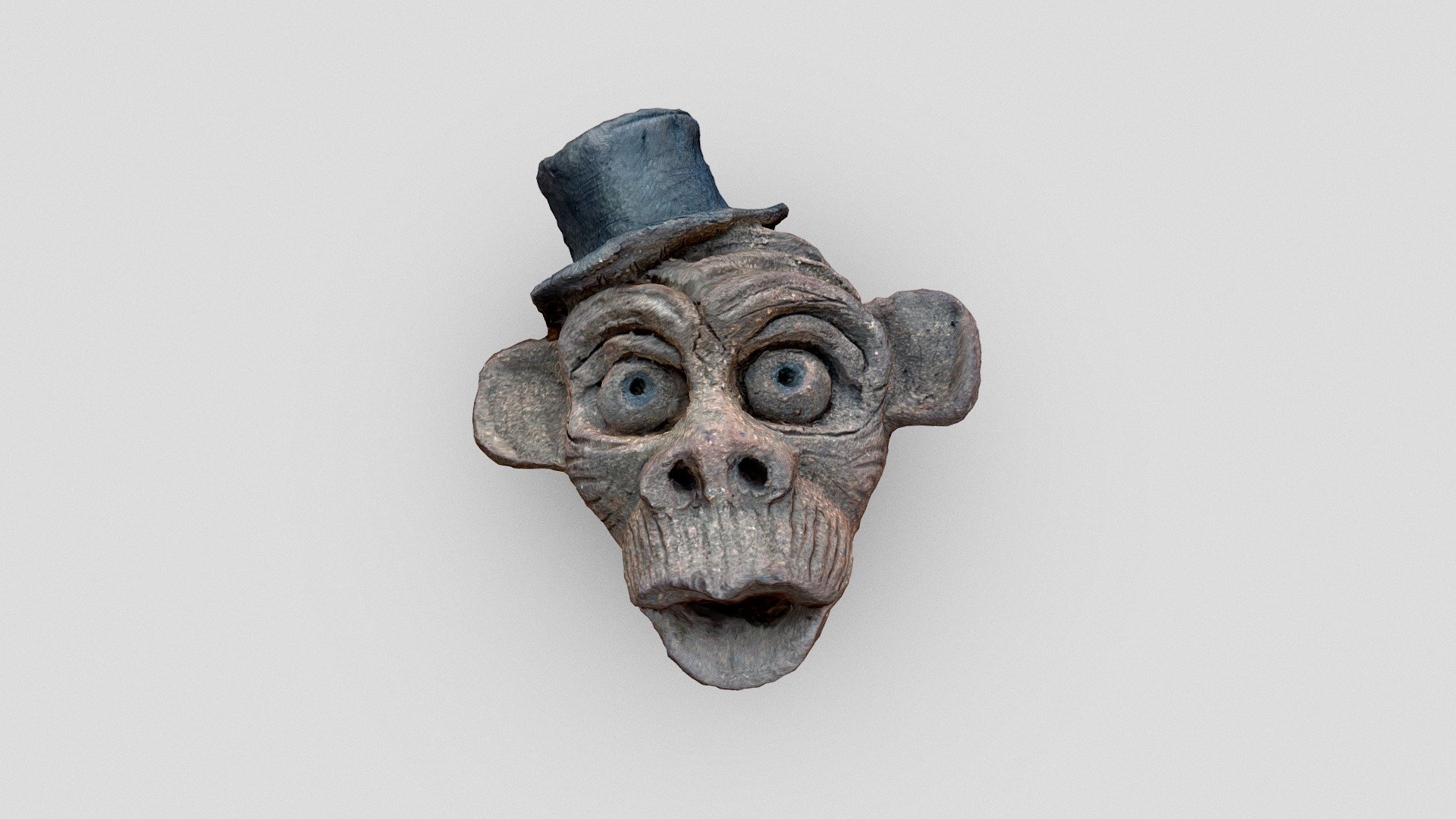 Monkey head with a hat - Download Free 3D model by Emm (@edemaistre ...