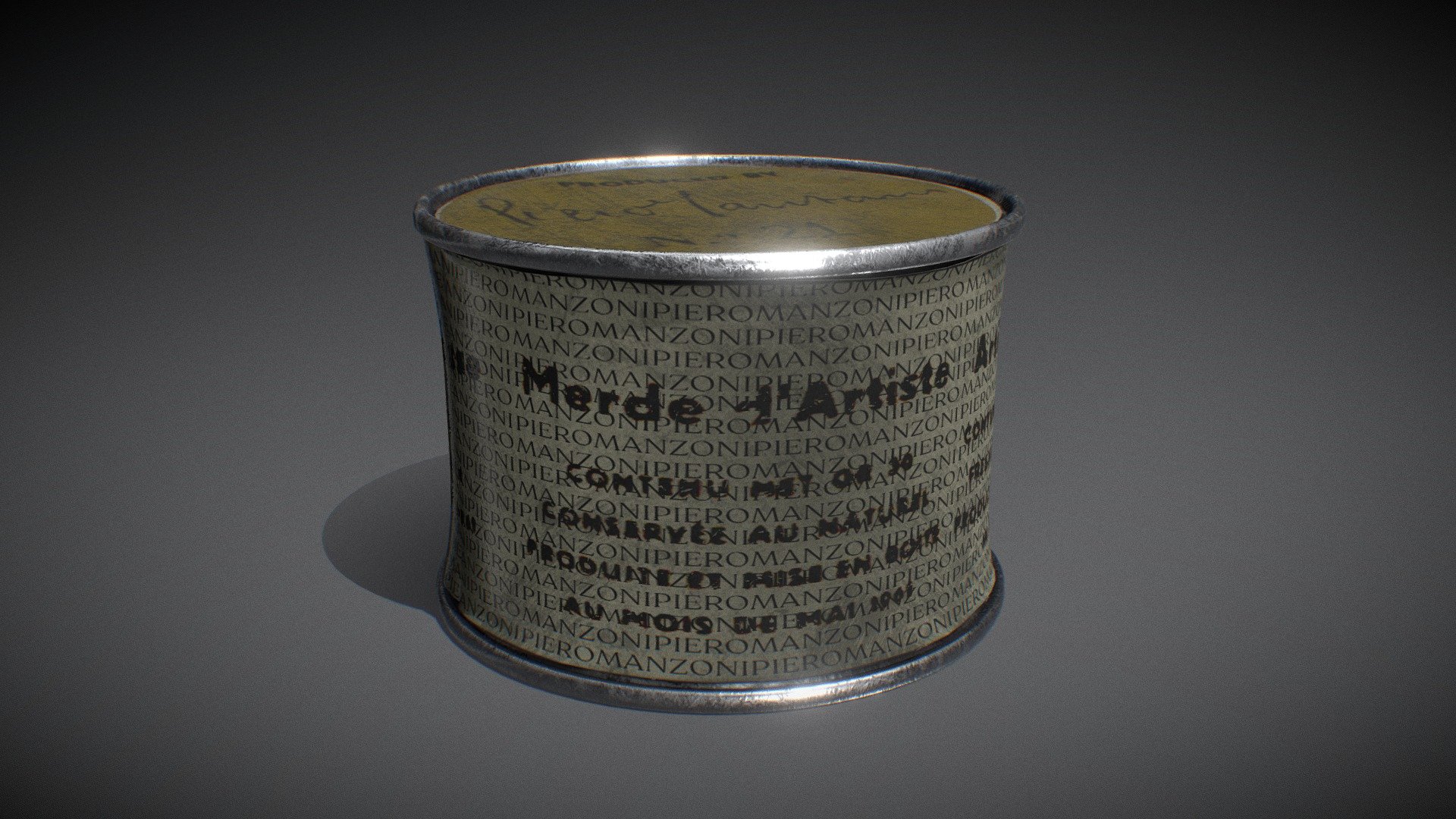 Artist's Shit - 3D model by not_really (@notreal) [edfe795] - Sketchfab