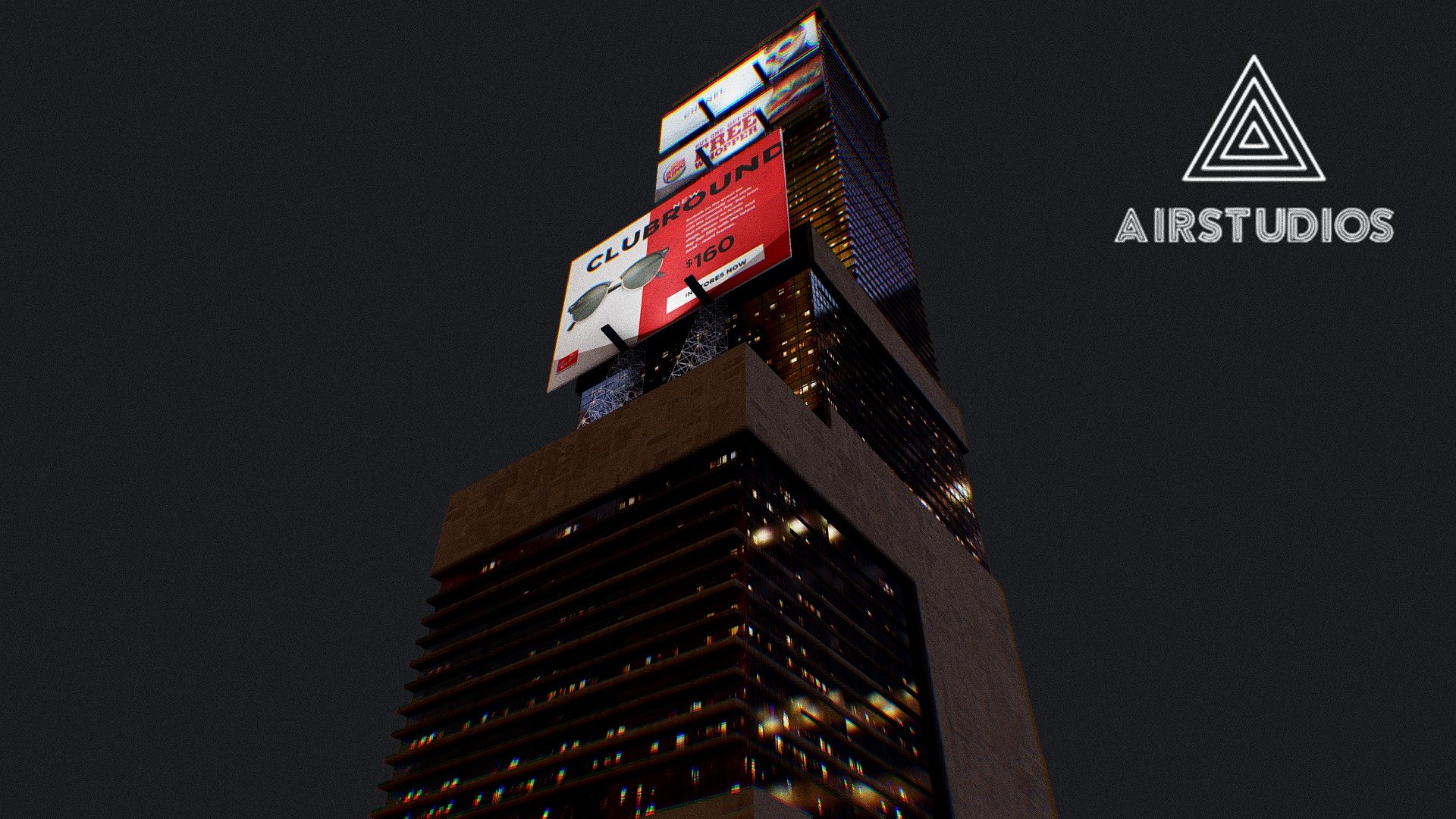 Low Poly - Futuristic Sci-fi Skyscraper Building - Buy Royalty Free 3D ...