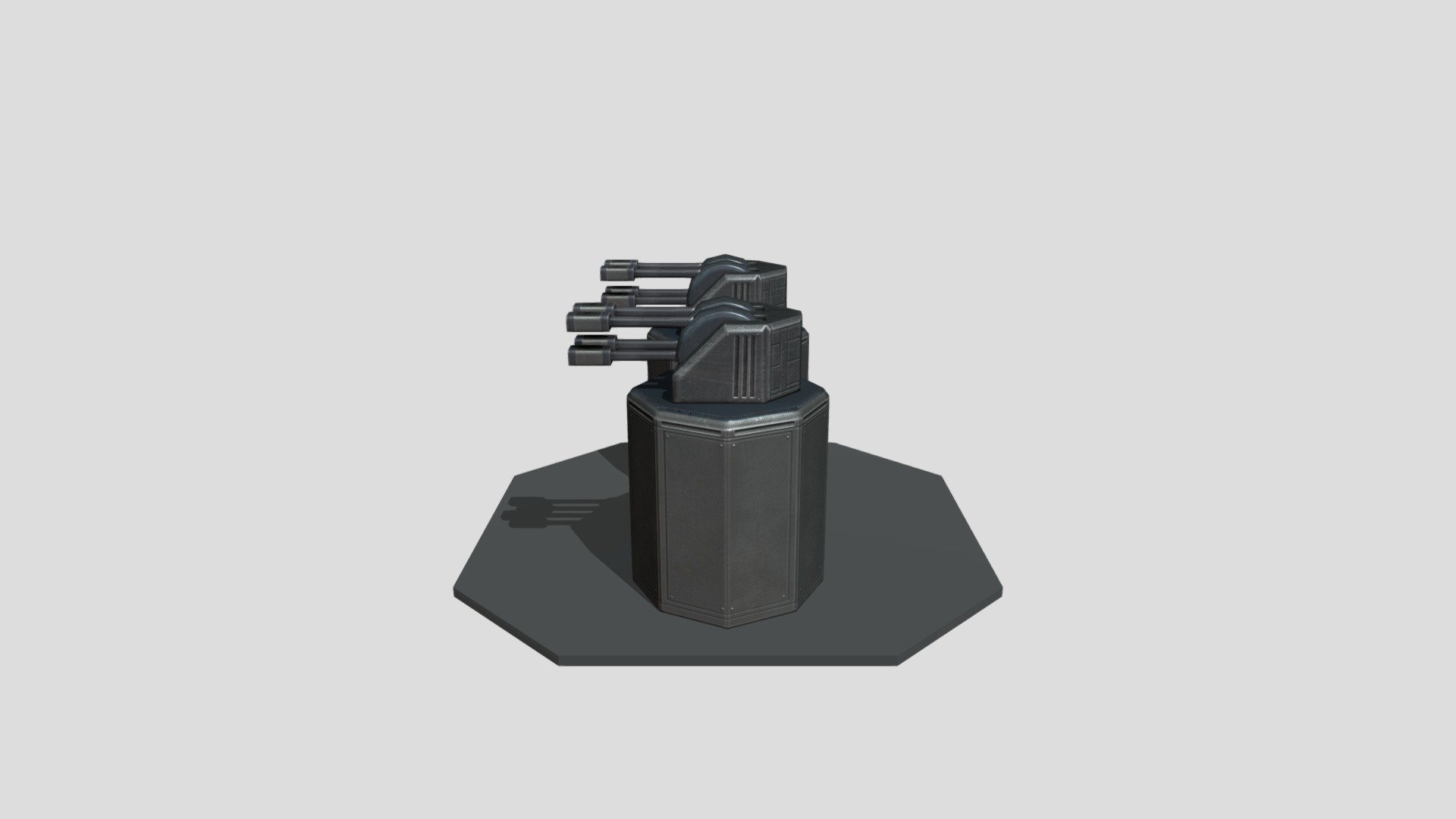 low_poly_laser_gun_towers - Download Free 3D model by Spring Bonnie ...