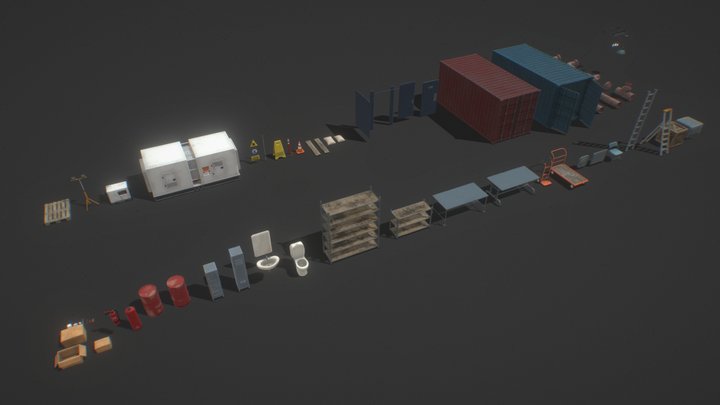 Factory 3D models - Sketchfab