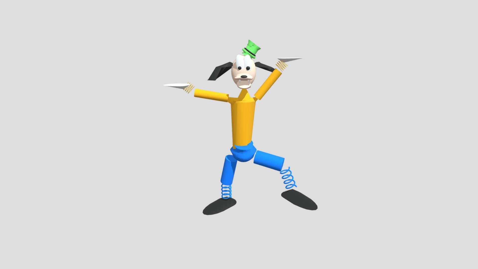 Goofy man - 3D model by Zyronics [ee0950d] - Sketchfab
