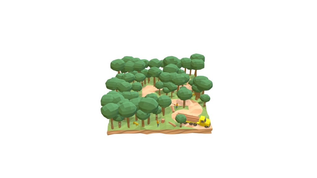 SUSTAINABLY - MANAGED LOGGING - 3D model by FolhaGráficos (@artefolha ...