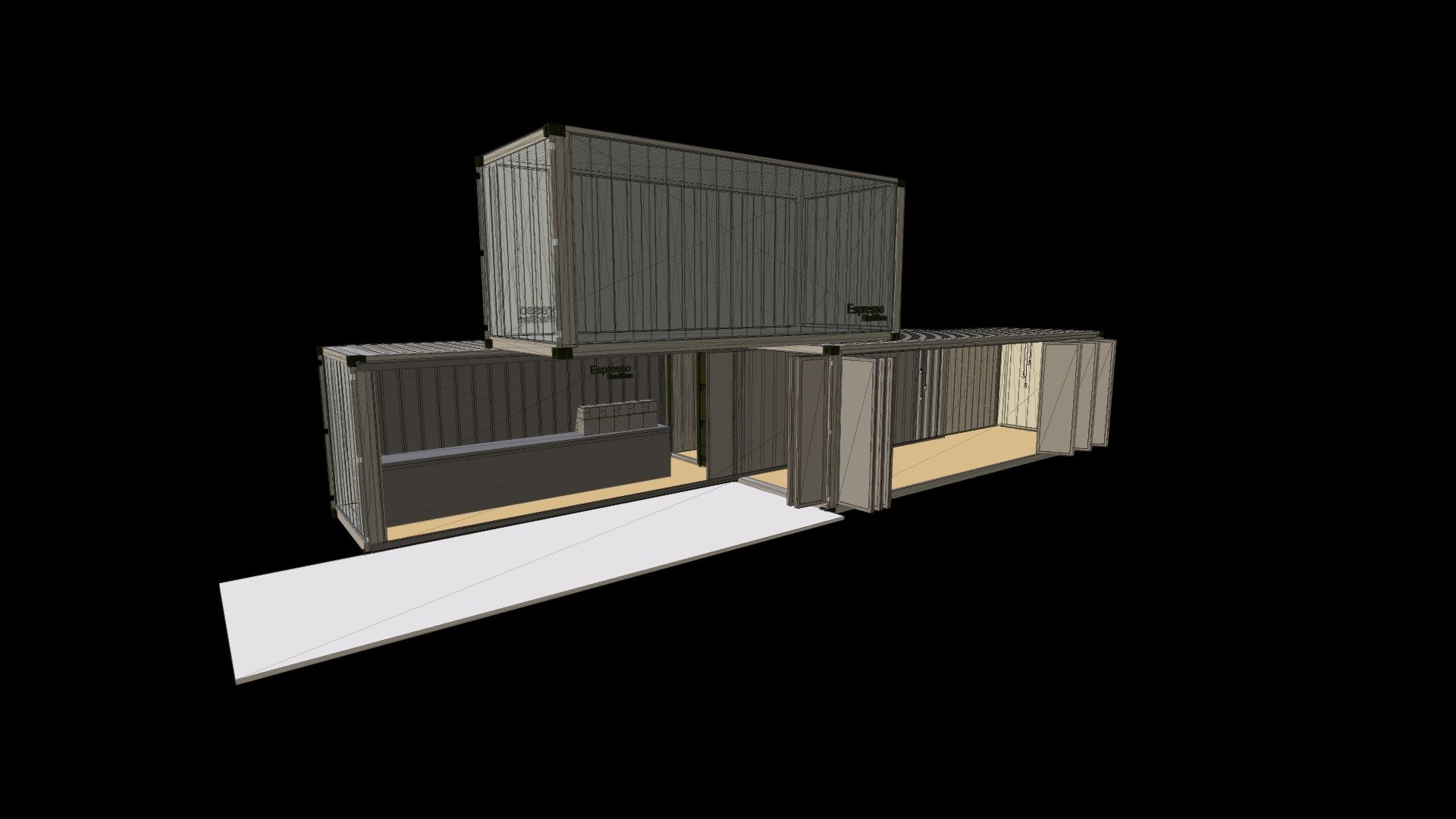 Container - 3D model by archistudio [ee0d1e4] - Sketchfab