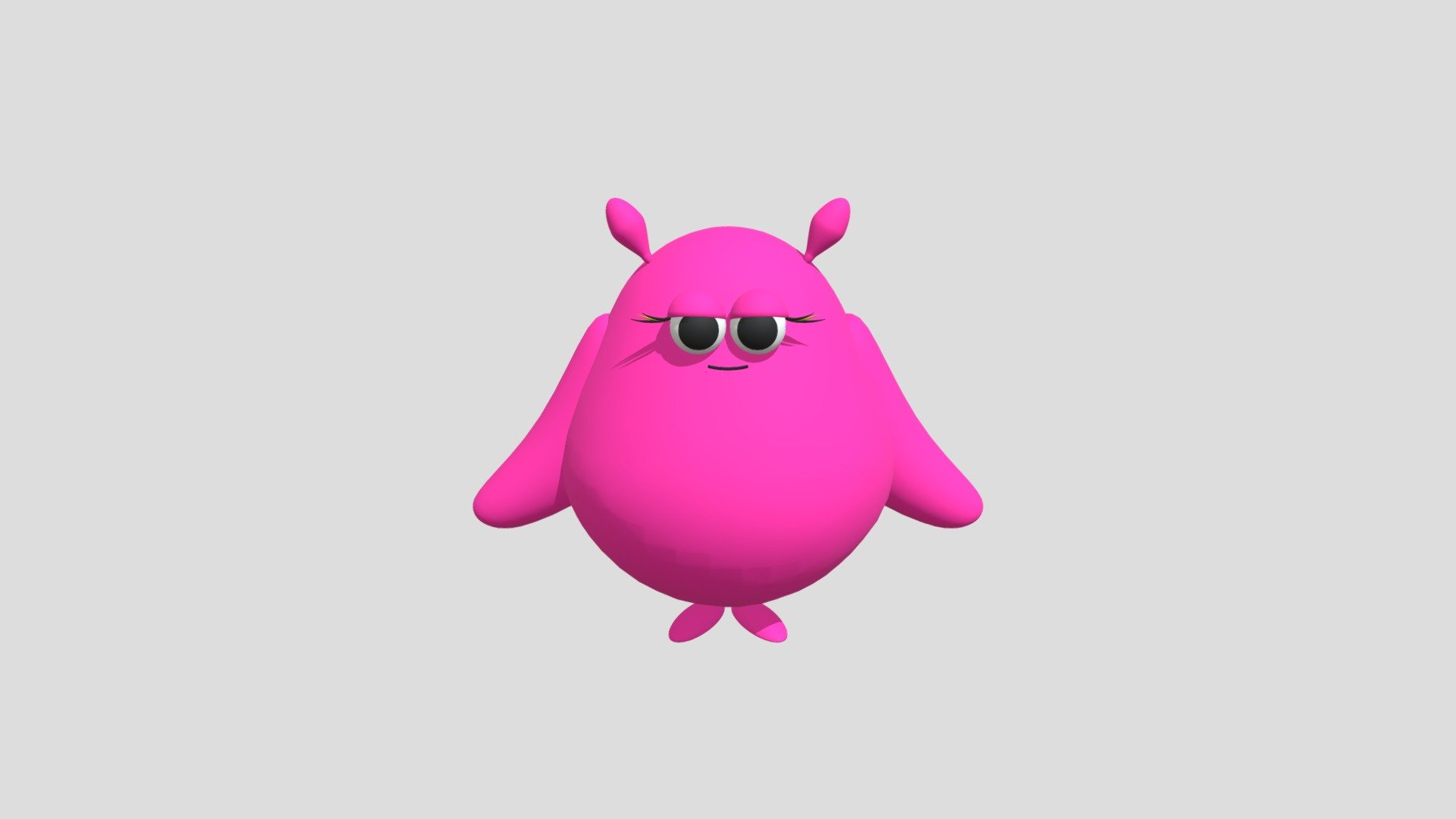 PINK MONSTER - 3D model by monem_work [ee0da9b] - Sketchfab