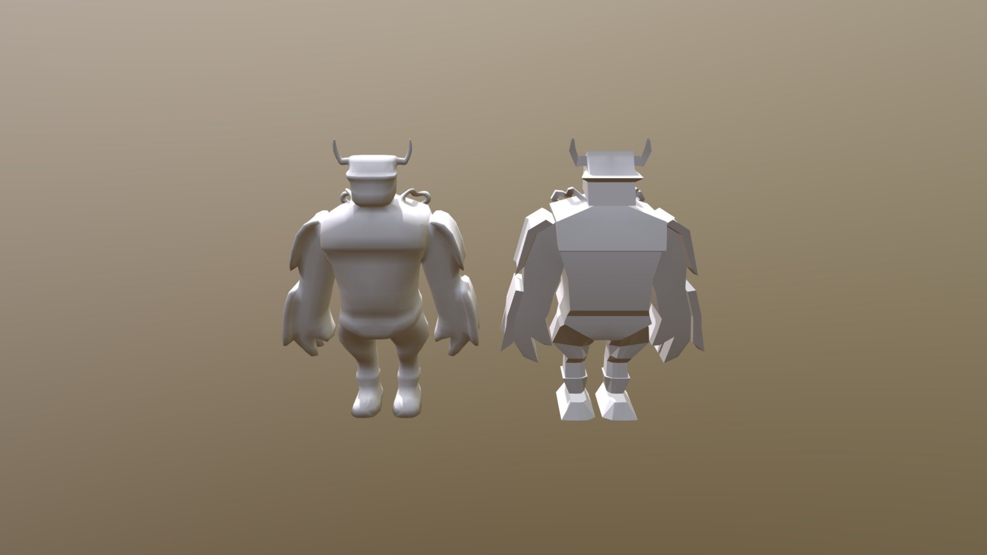Demons [Low & High Poly] - 3D model by Rubenazo1999 [ee0e8af] - Sketchfab