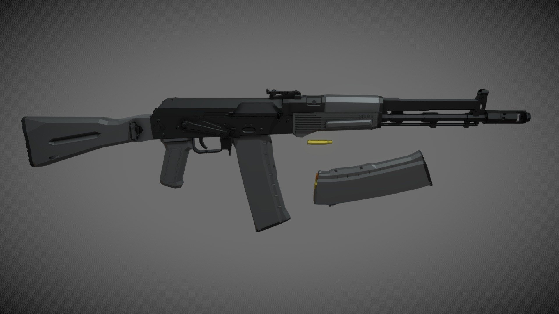 low-poly AK-108 - Download Free 3D model by D_U (@DU1701) [ee1415a ...