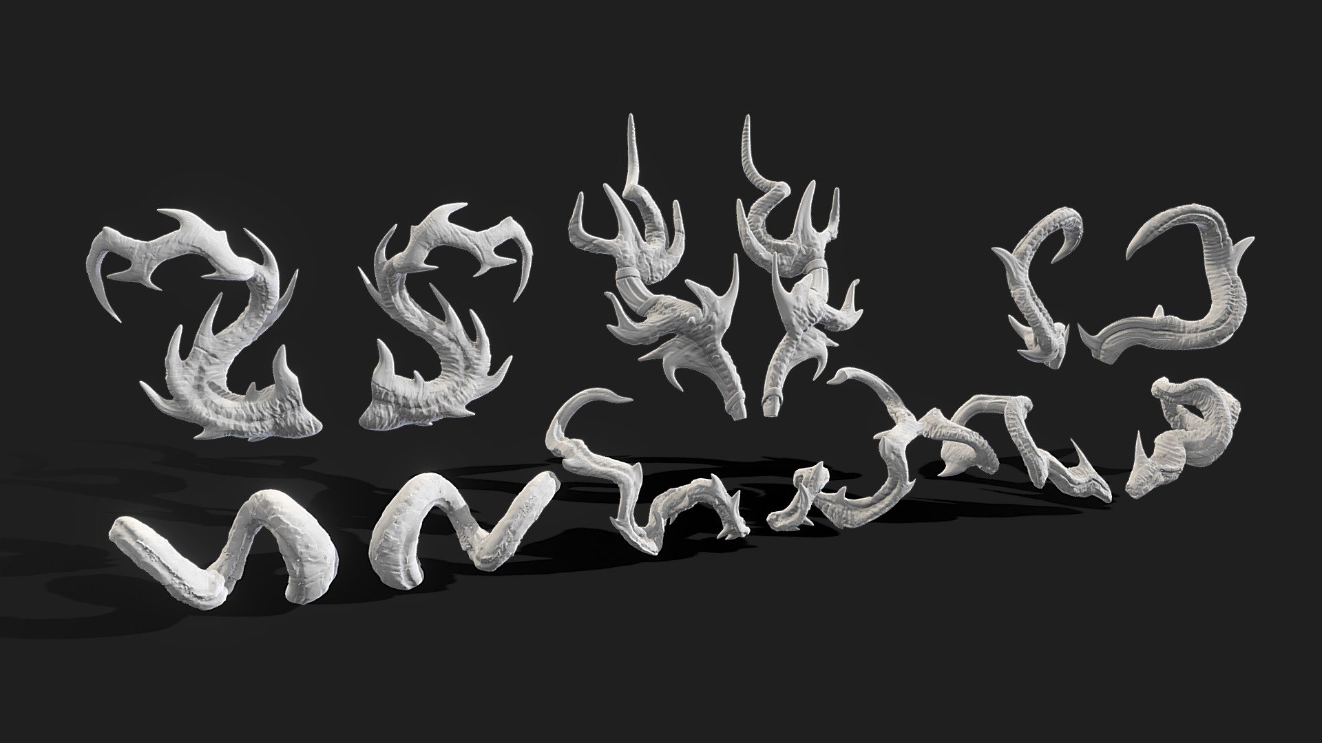 Horn Pack 2 - Buy Royalty Free 3D model by Alexandria Maharaj ...