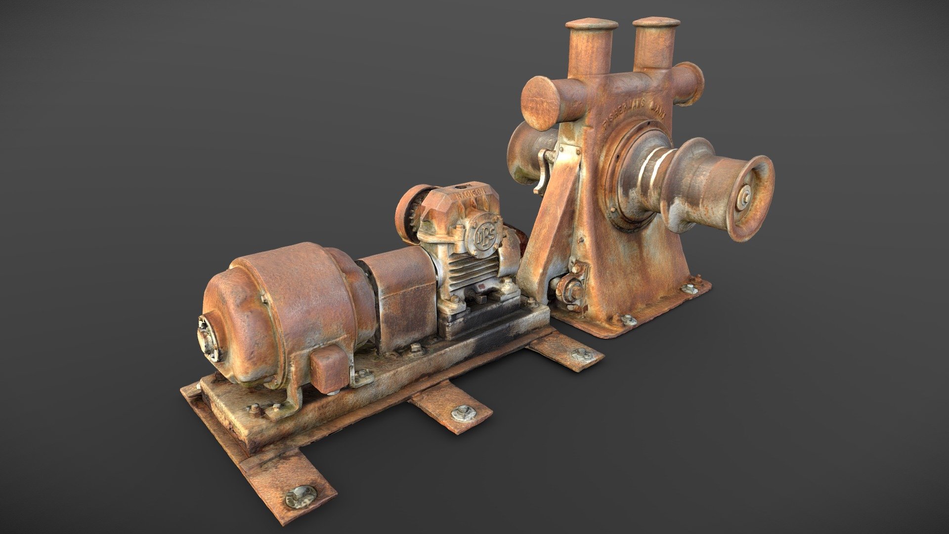 Anchor Windlass - Buy Royalty Free 3D model by waitism [ee17c62 ...