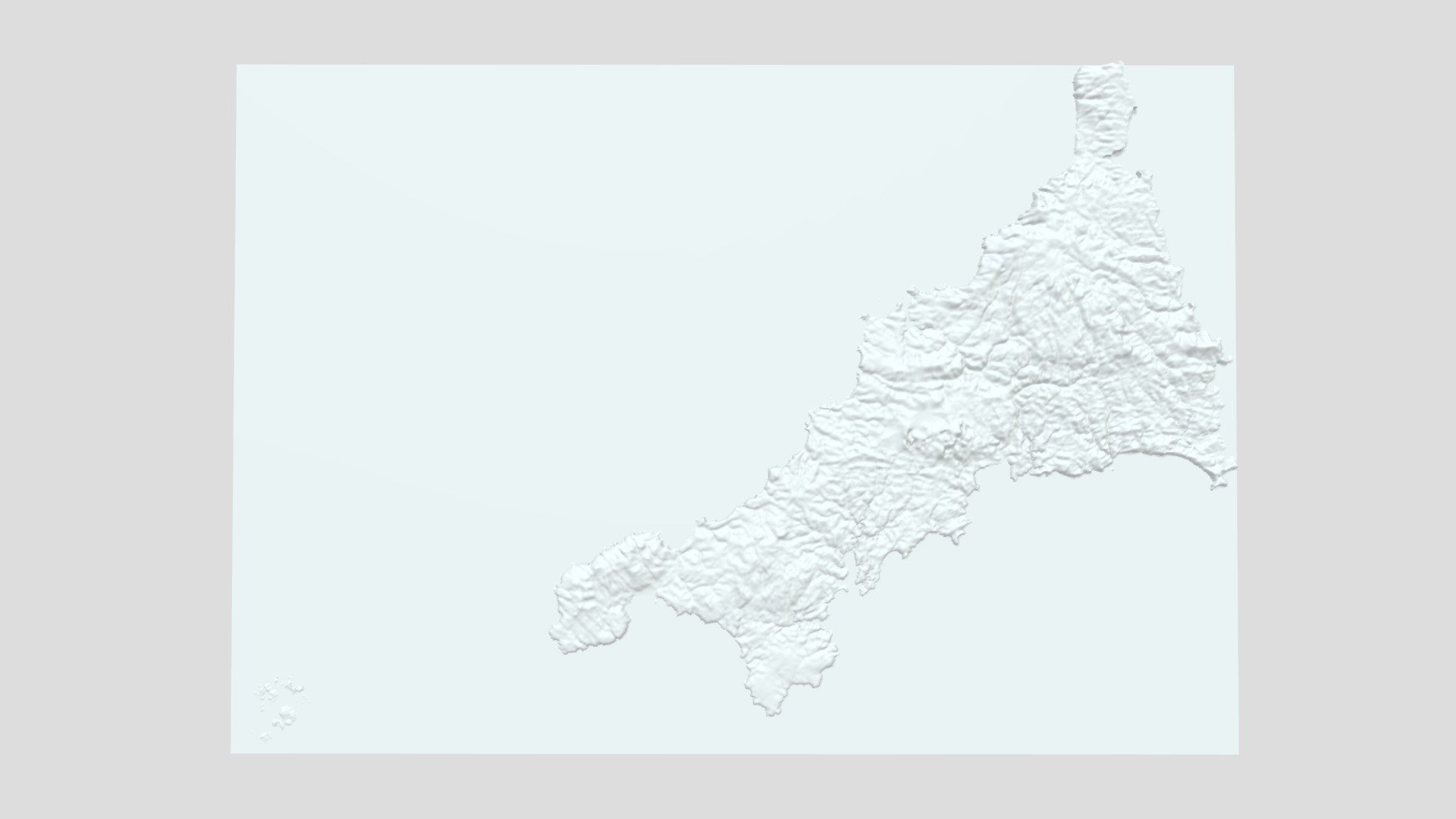 3D printable model of Cornwall, UK - 3D model by kungphil [ee17d0c ...