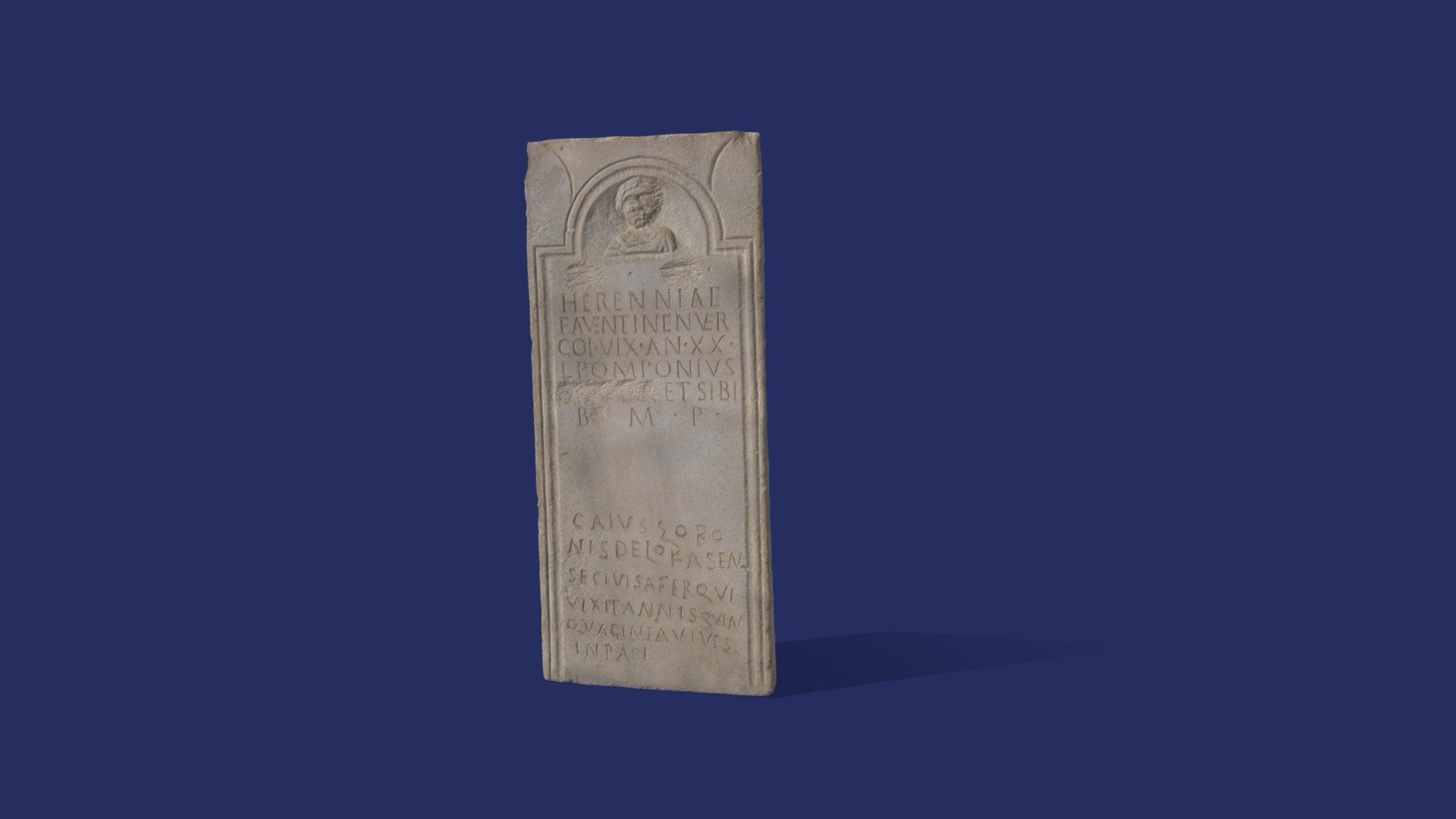 INV. 2 Stele di Herennia Faentina - Download Free 3D model by FrameLAB ...