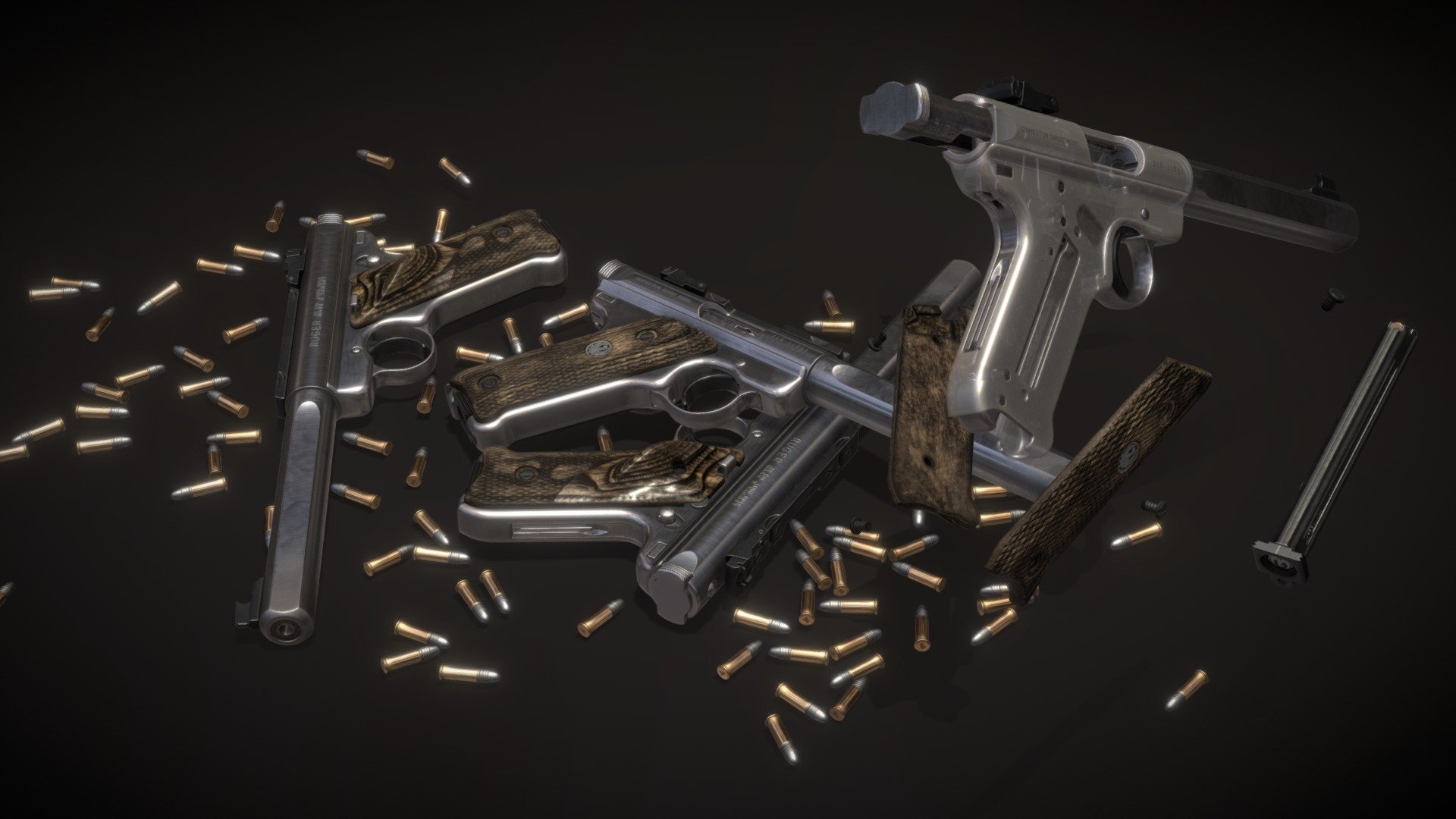 Ruger MK II Competition target model - 3D model by Yuri Kruglov ...