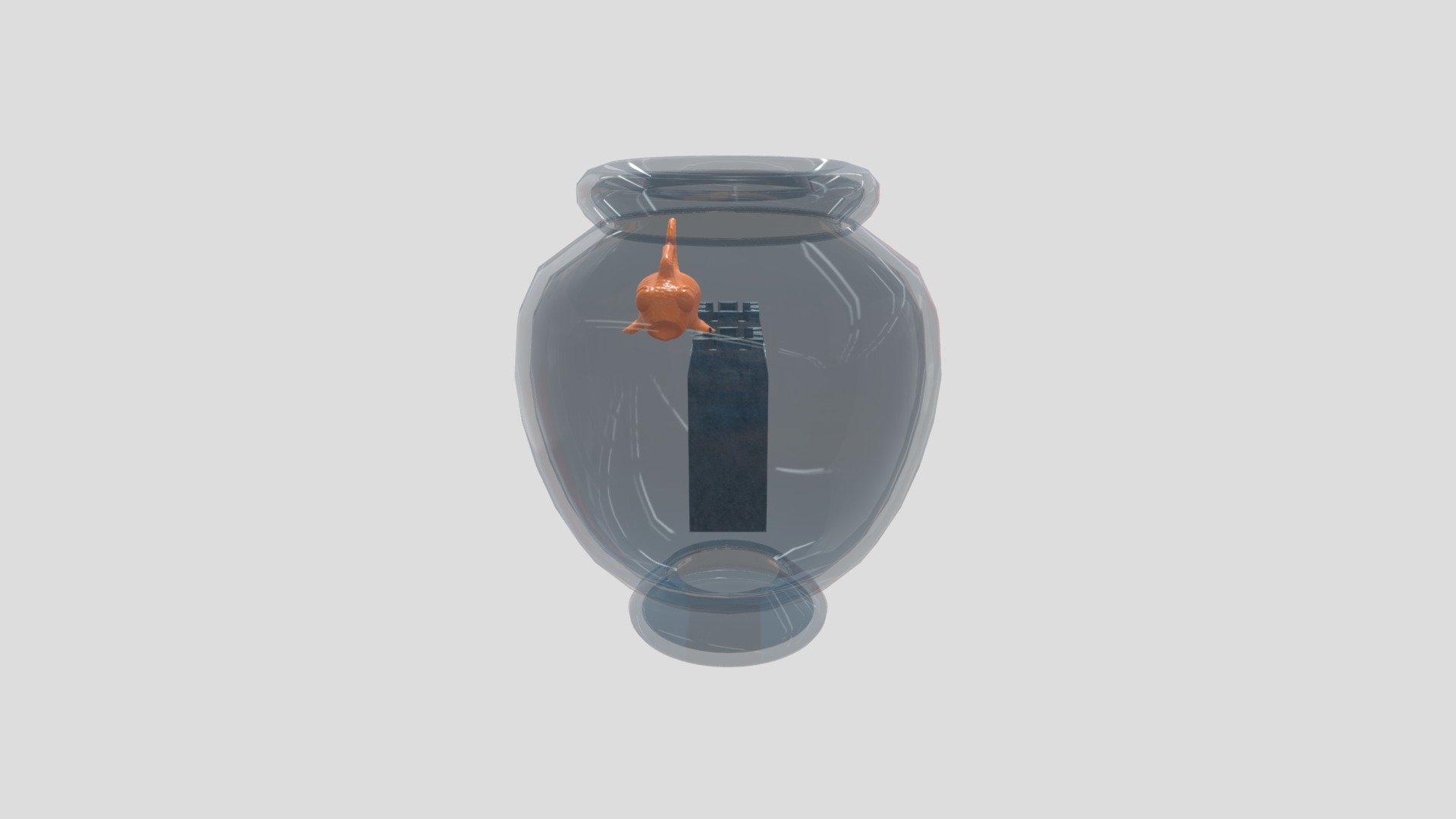 Fishbowl with Castle - Download Free 3D model by kasonkeller [ee1cf1b ...