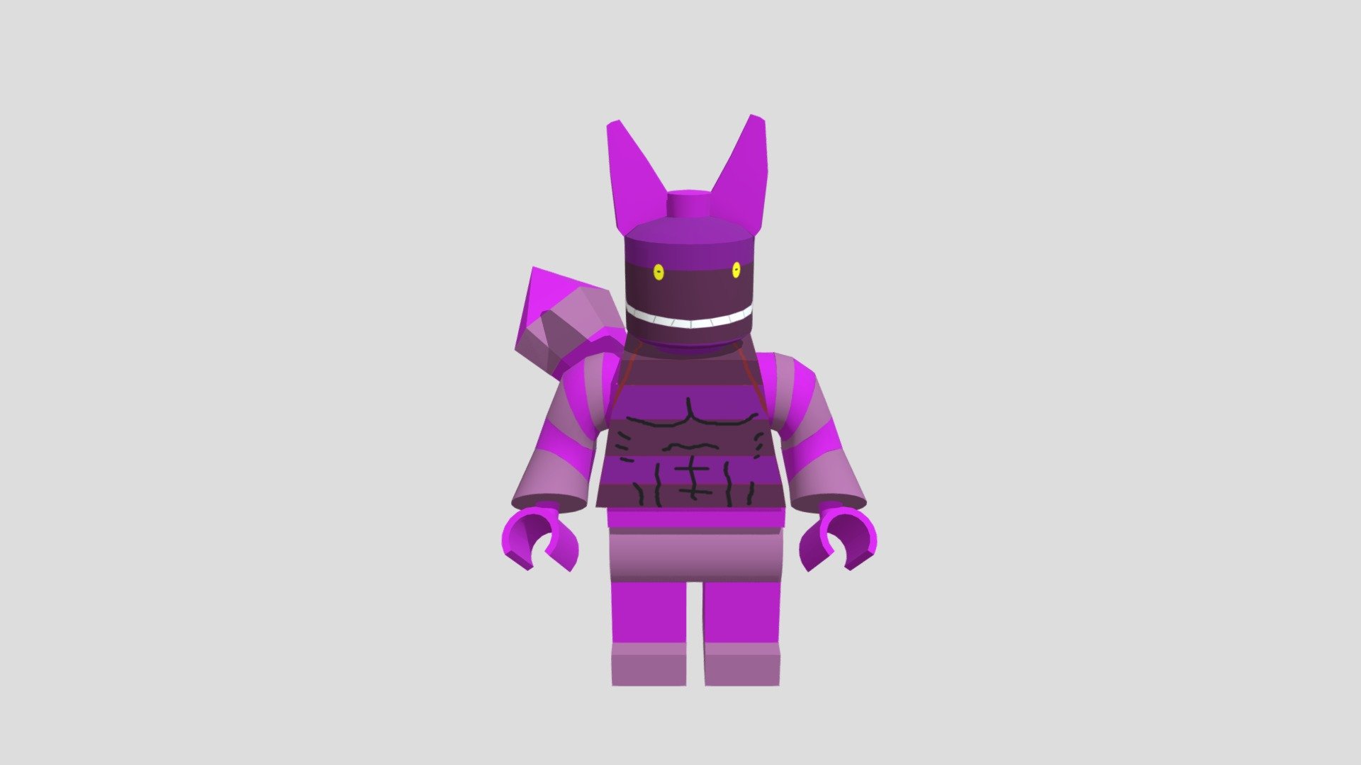 Cheshire Cat/Street Fighter Style/Made of Lego - Download Free 3D model ...
