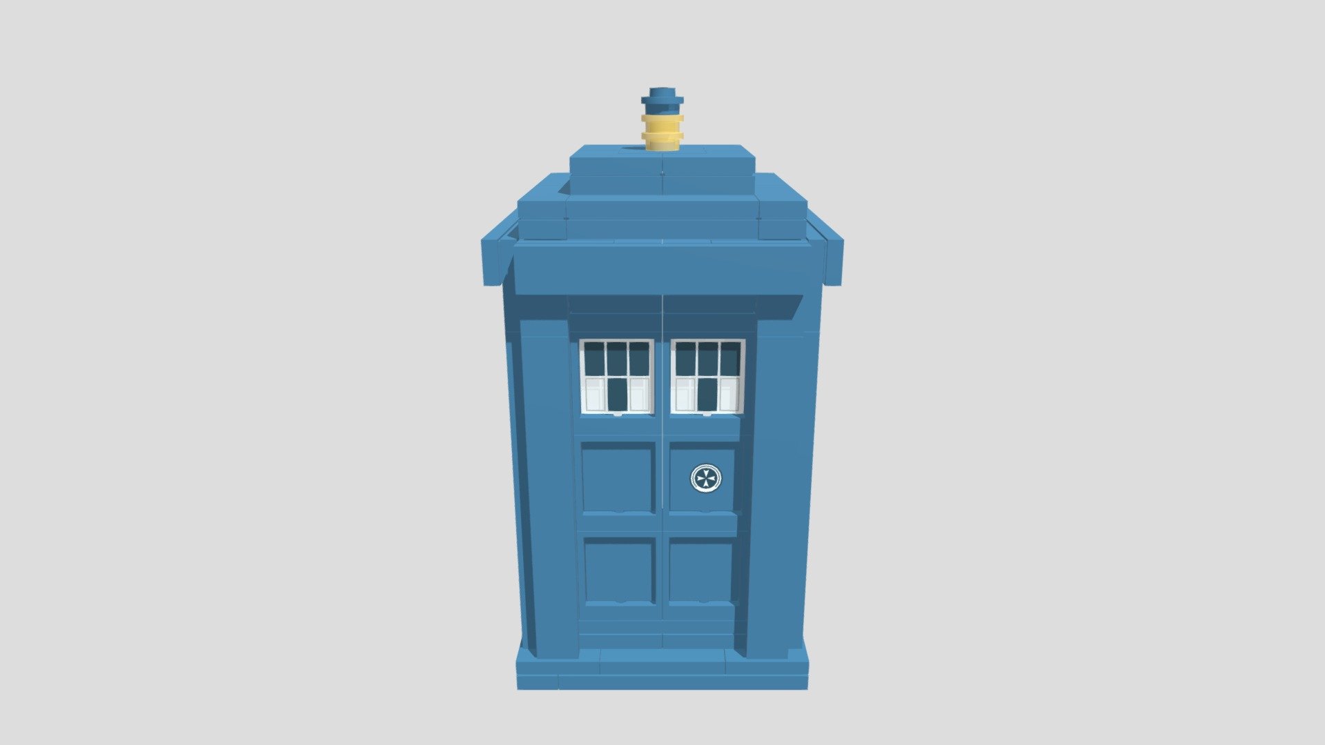 Lego Tardis - 3D model by agentallan [ee1f9a3] - Sketchfab