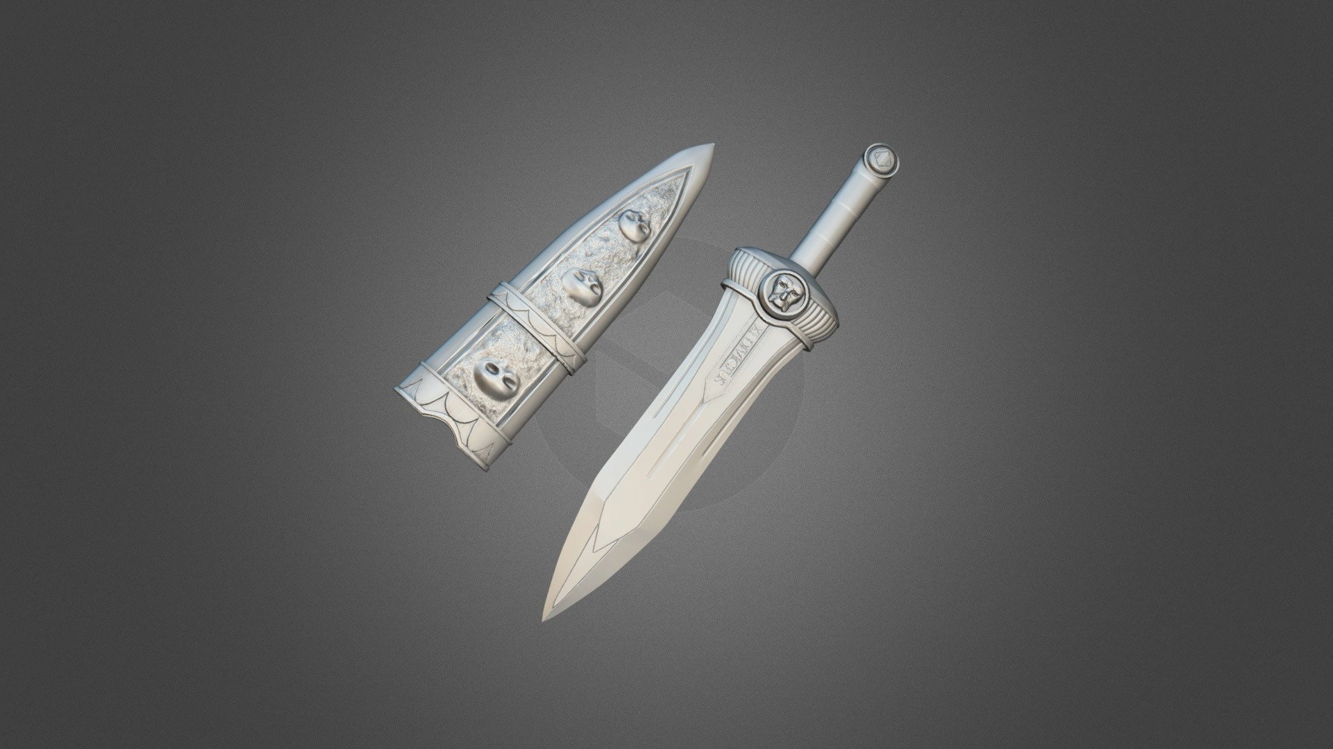 Damocles Dagger 3D Print - Ryse: Son of Rome - 3D model by AndreOrla ...