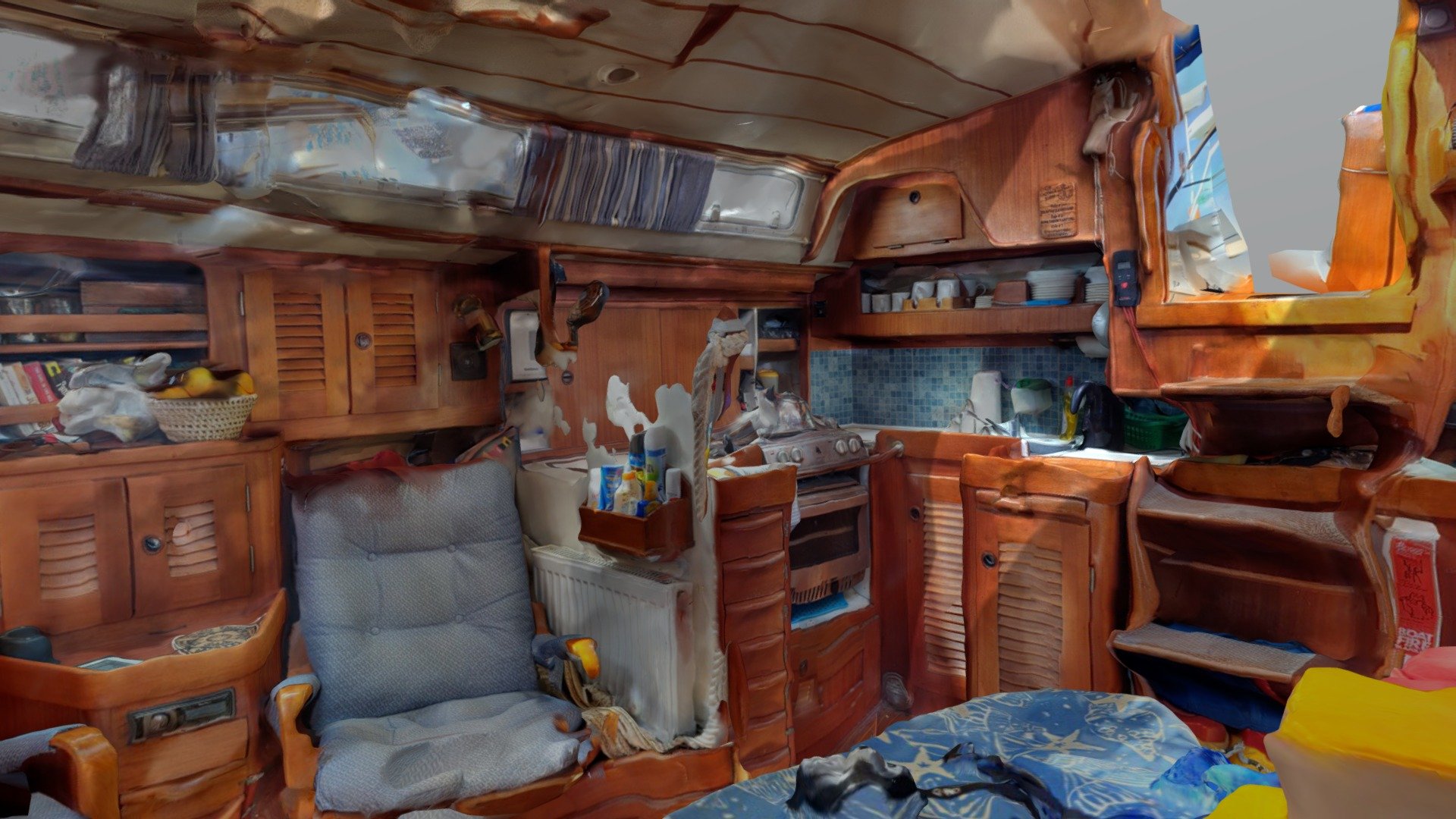 Yacht Meredith Saloon - 3D model by Hyperdust [ee218f8] - Sketchfab