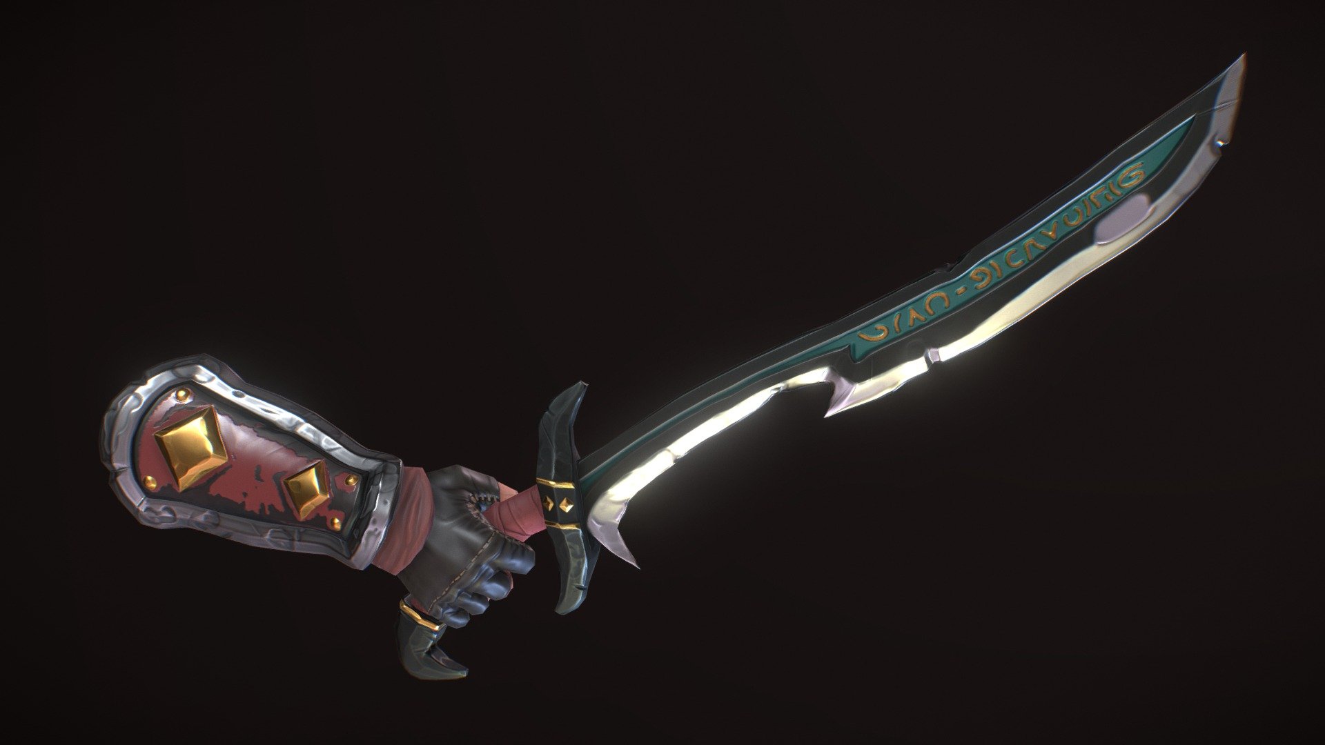 Stylized Blade - 3D model by Camille Vandenbussche (@camillevdb ...