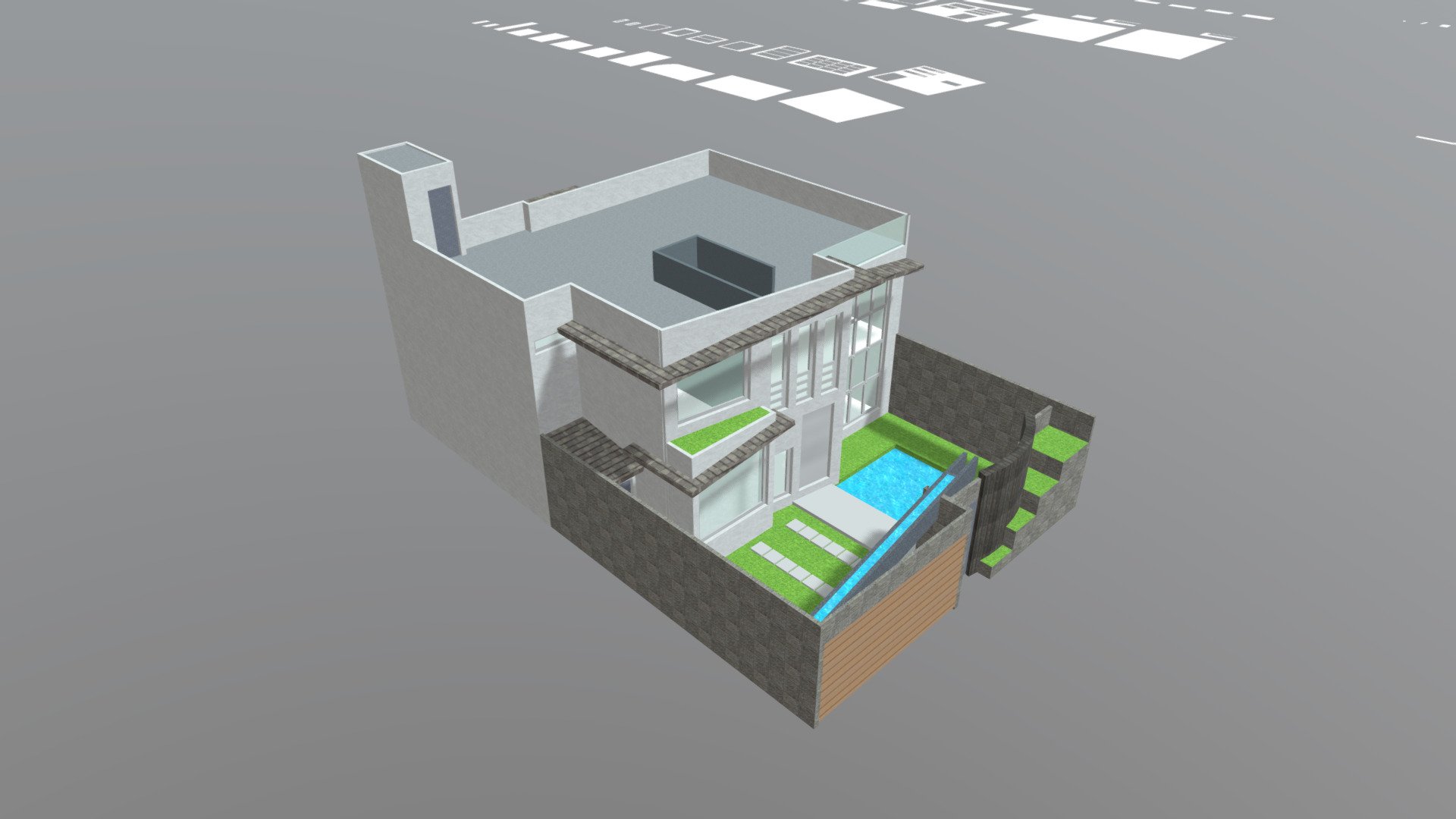 1:100 Villa scale model - Download Free 3D model by WELYN.DIGITAL ...