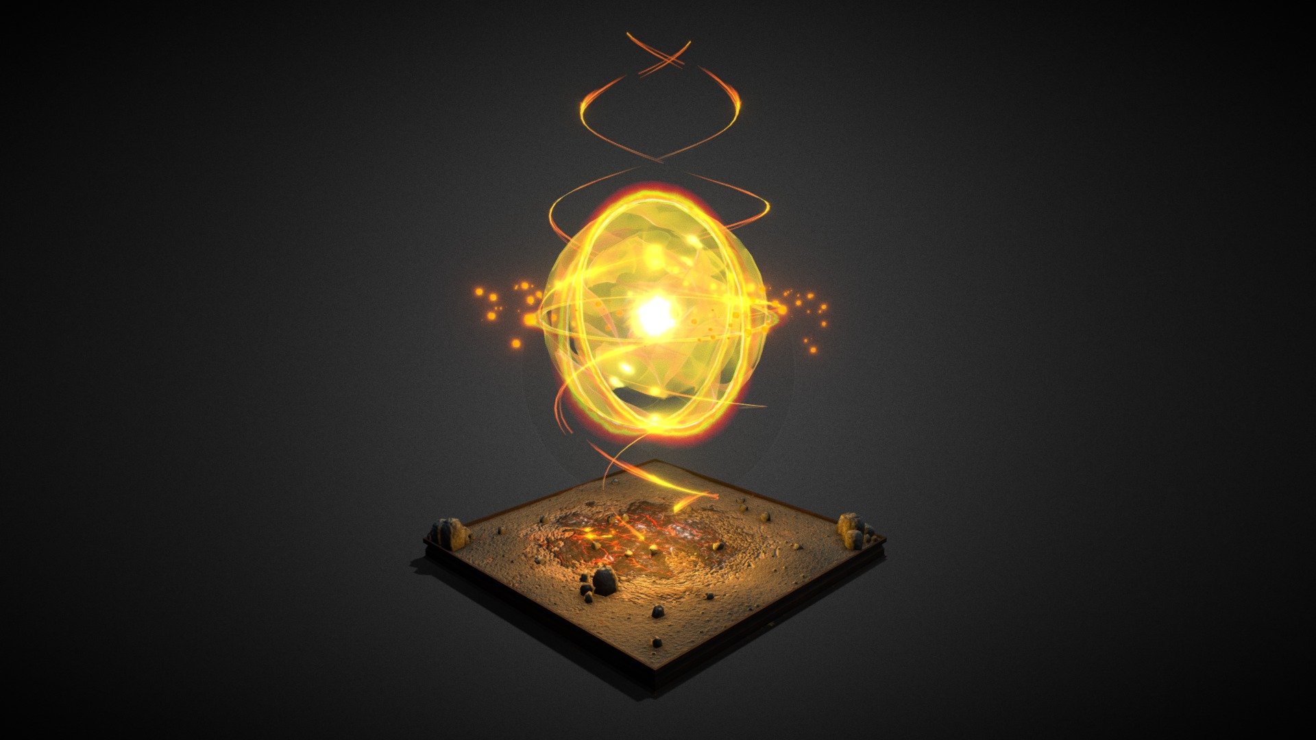 Item / Props (Orb-Orange) FPS (Model Low Poly) - Buy Royalty Free 3D ...