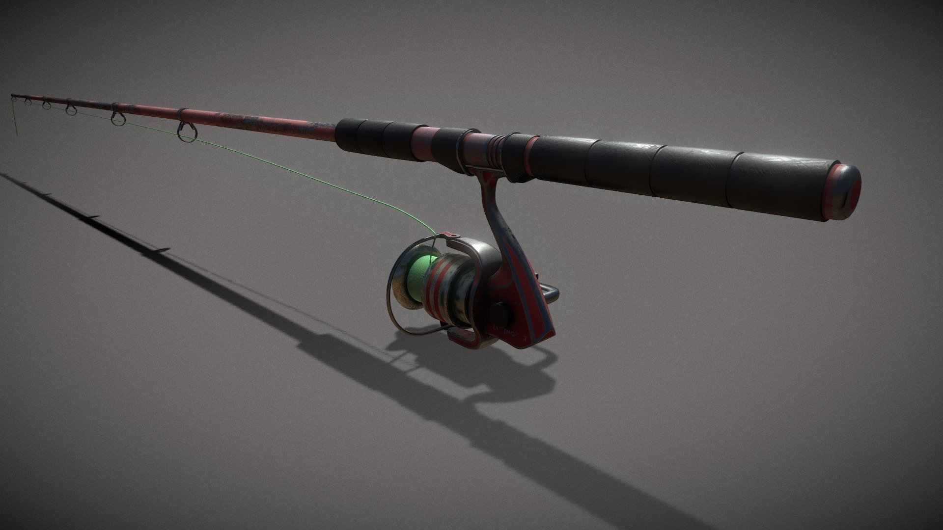 Fishing Rod Asset Indonesian - Buy Royalty Free 3D model by ...