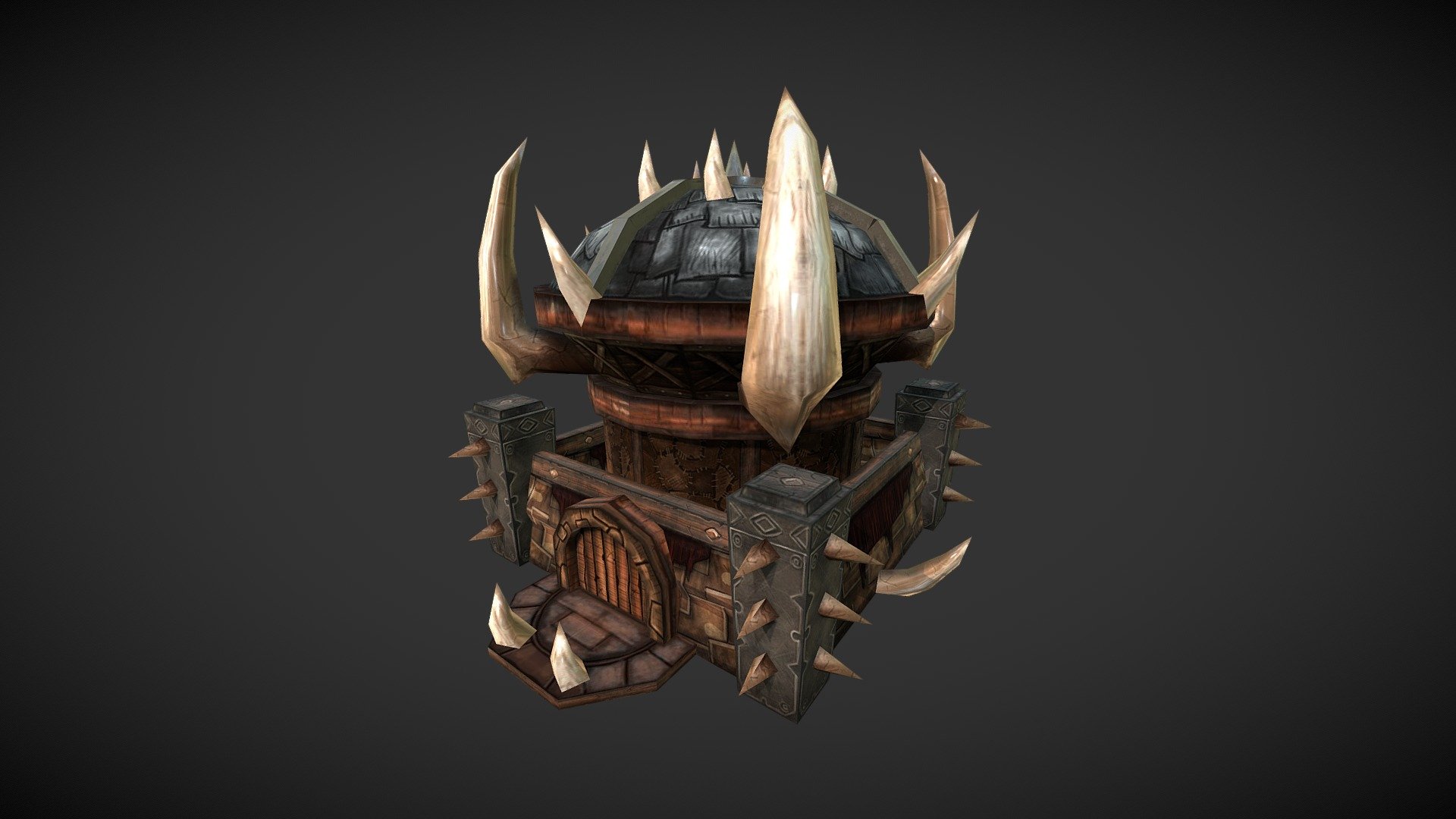 RTS Fantasy Buildings - Orc Castle - Buy Royalty Free 3D model by ...