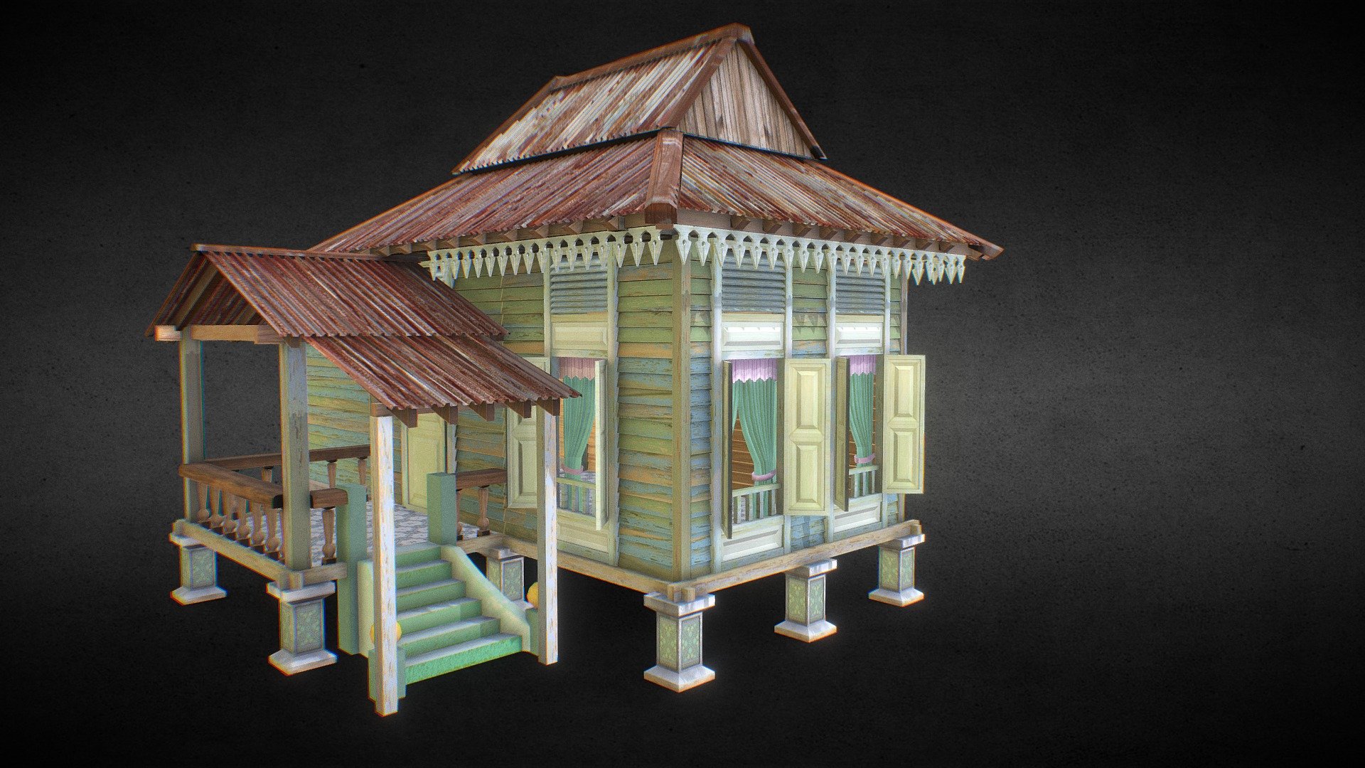 House of Malaysia - 3D model by hong6081 [ee281bb] - Sketchfab