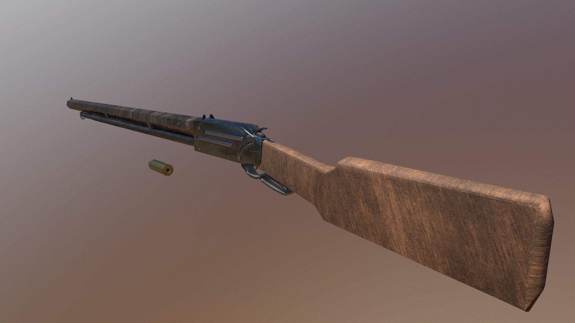 Lever Action Repeater Rifle - 3D model by Peter Primini (@Planetrix23 ...