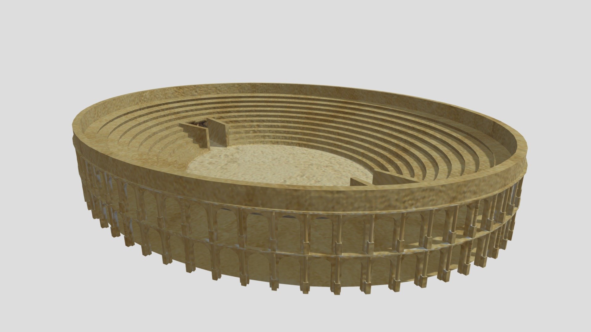 Low Poly Roman Amphitheatre (WIP) - Download Free 3D model by ...