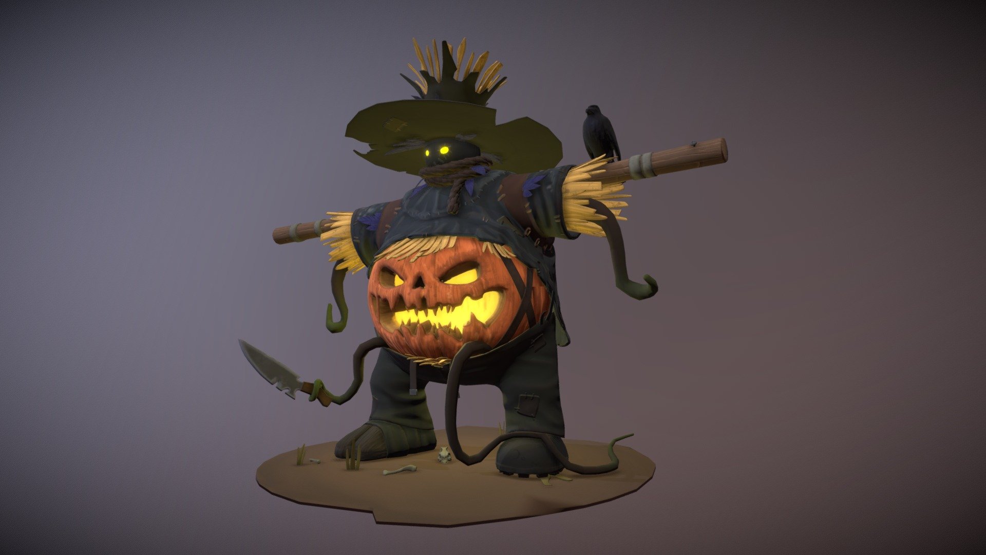 Scarecrow - 3D model by Darian Verduzco (@DarianVerduzco) [ee2ab3d ...