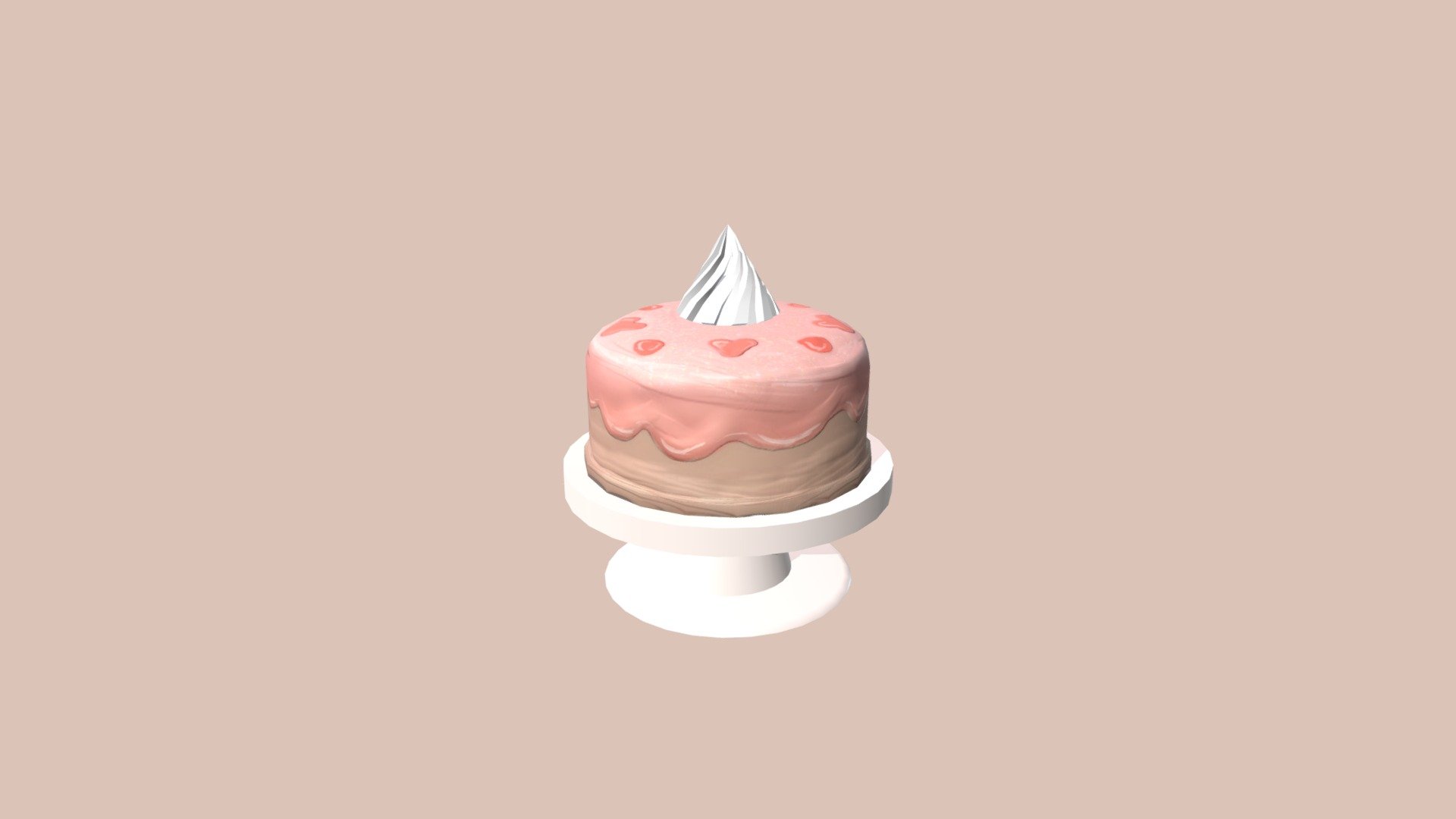 Cake - 3D model by JannekeBoomkamp [ee2c371] - Sketchfab